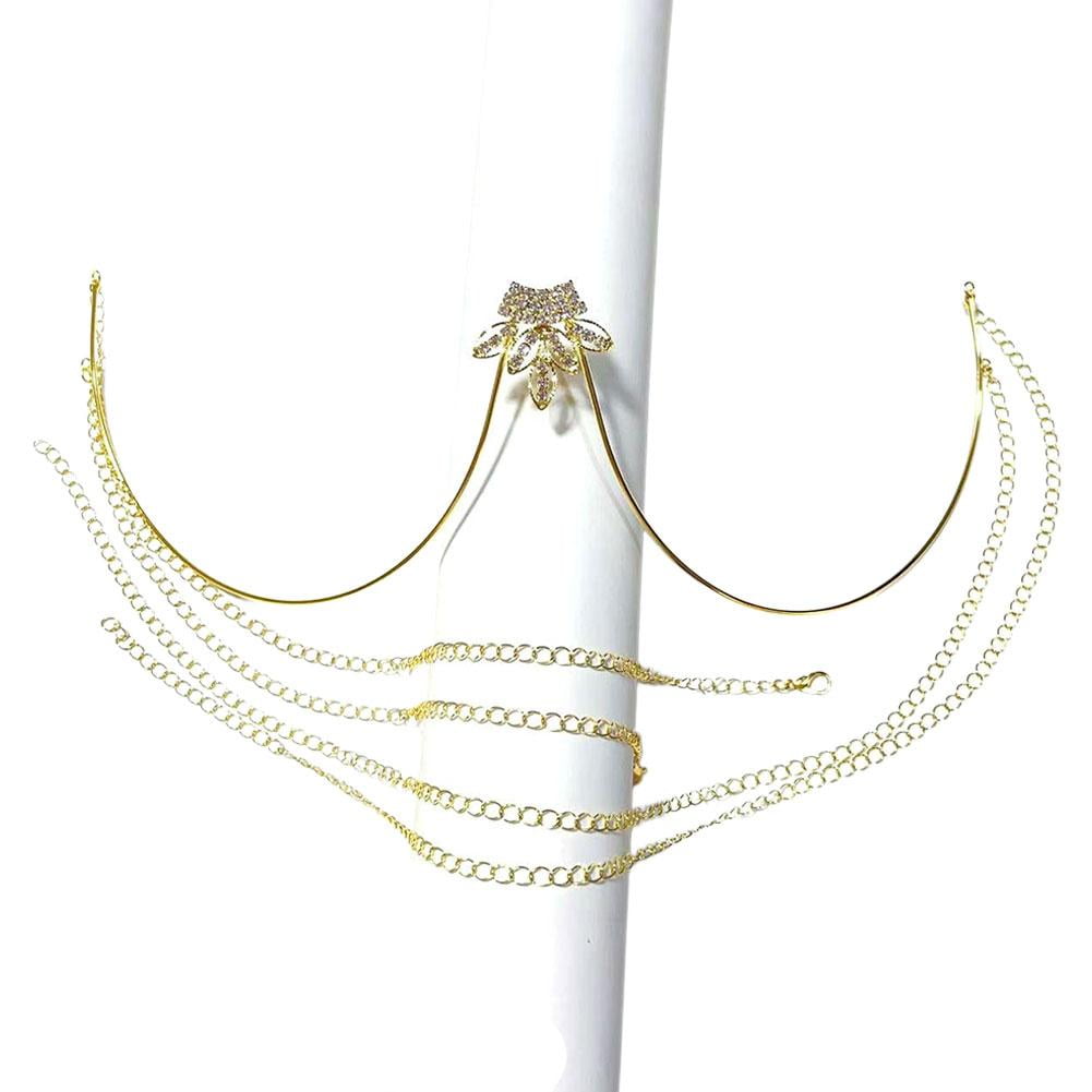 Bra Crystal Body Chains Women Sexy BikiniMinimalist Body Chain Evening ...