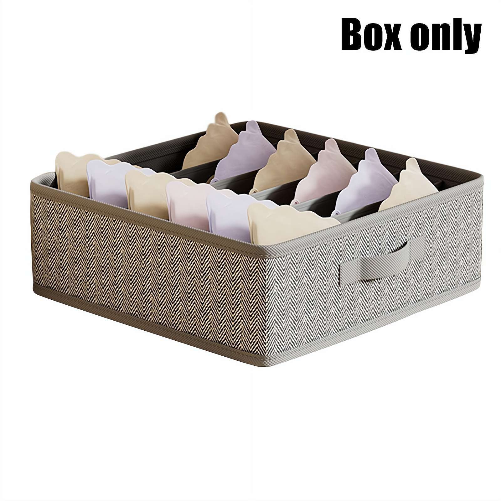 Bra Drawer Organizer, Large Underwear Dresser Drawer Organizer with 6 ...