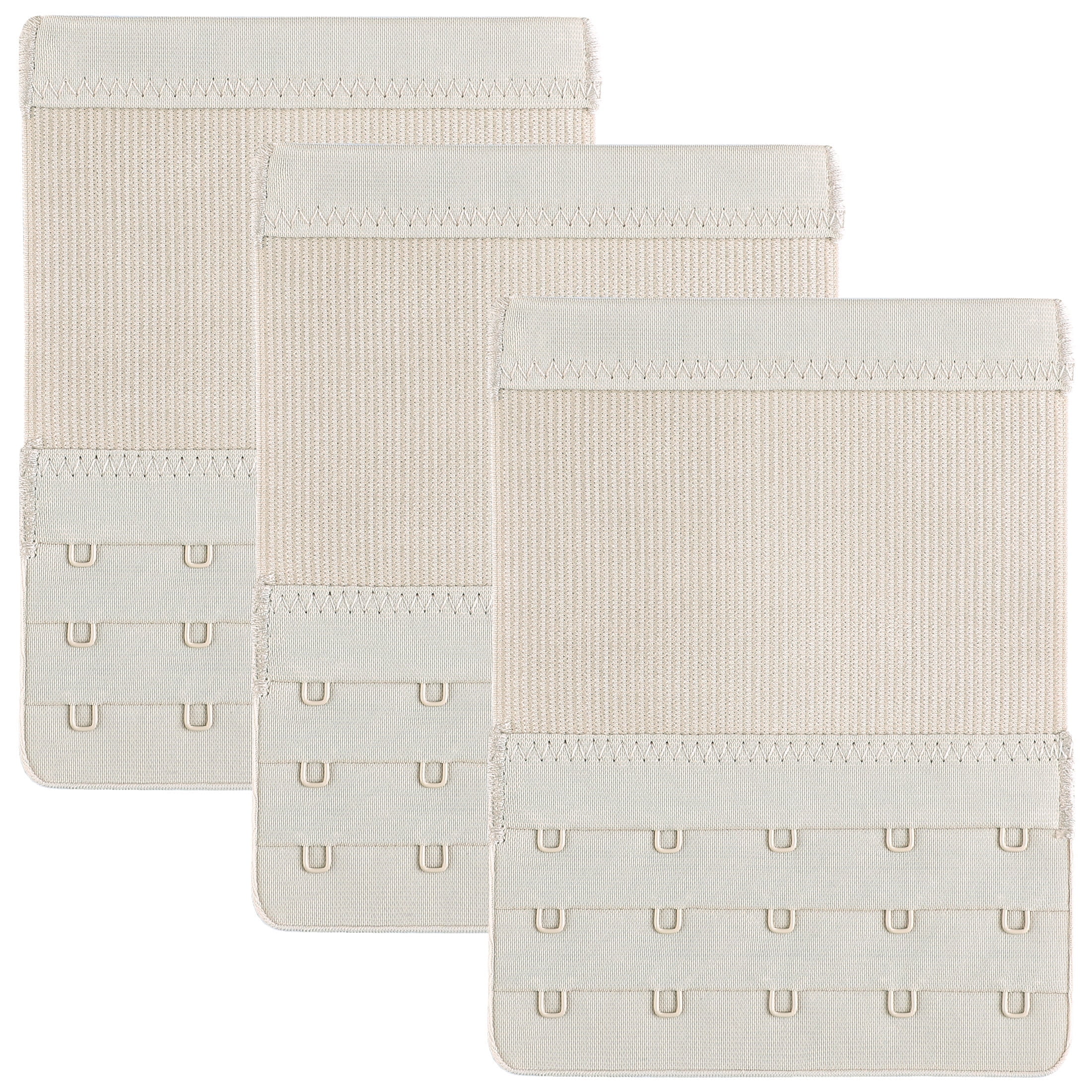 Bra Extender 5 Hook,Elastic Extra Long,Plus Size,Lined Durable 3 Pack ...