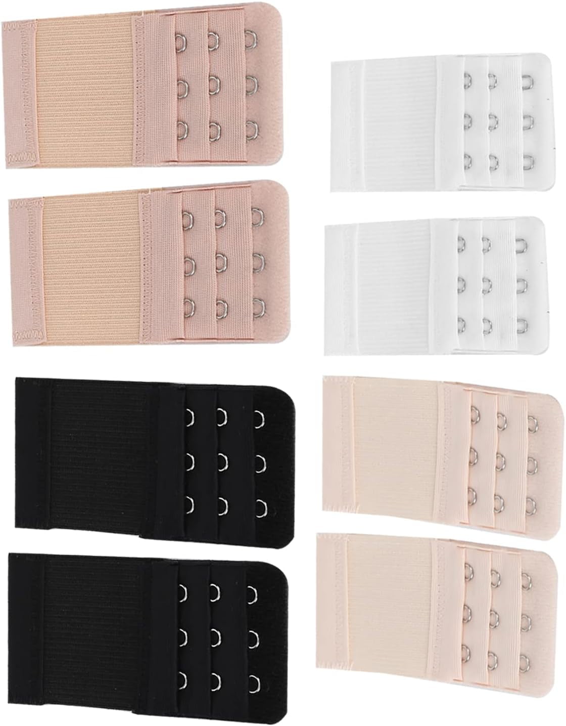 Stretchy Bra Extenders Adjustable Bra Extension Strap 3 Row for Women ...