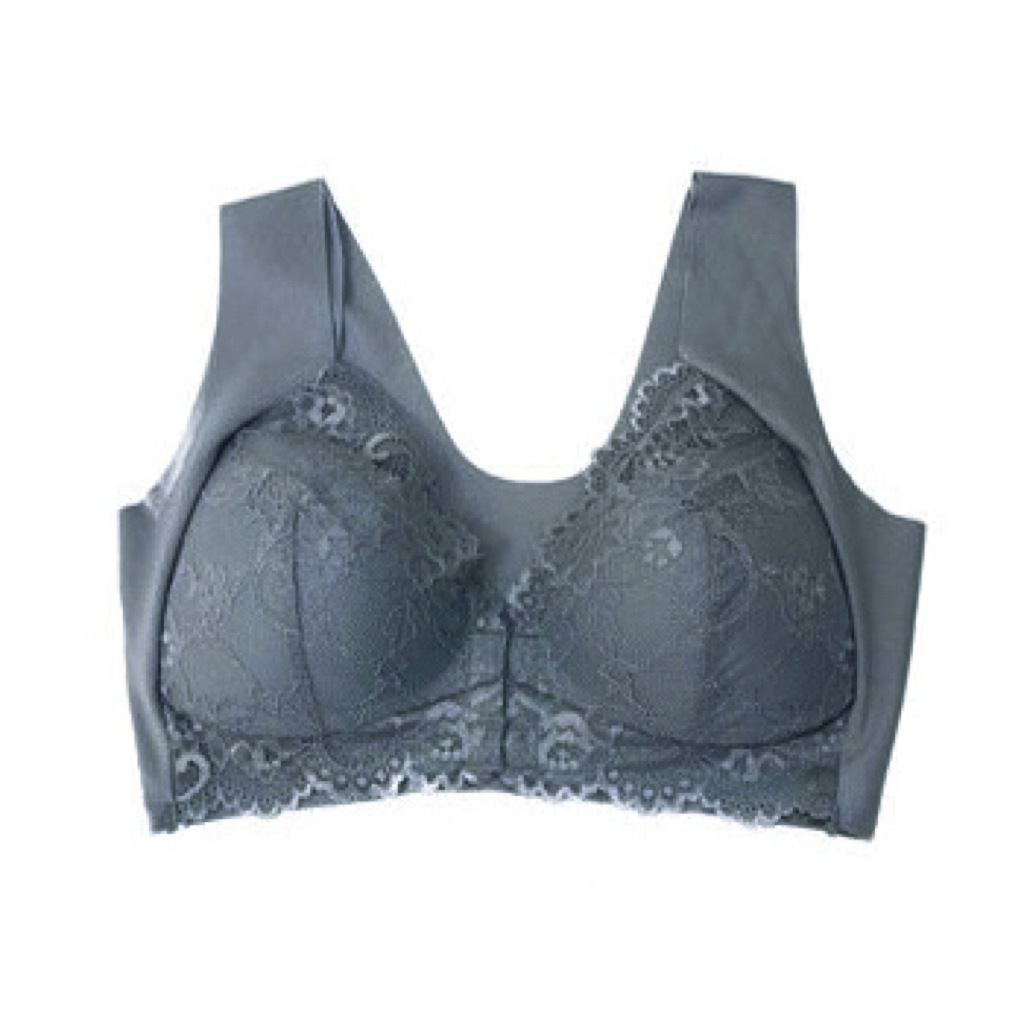 HHH Bra Front Buckle plus Size Bra Lace Sexy Wireless Breasts ...