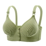 Bra Front Closure for Women Plus Size,Wireless Full Coverage Push Up ...