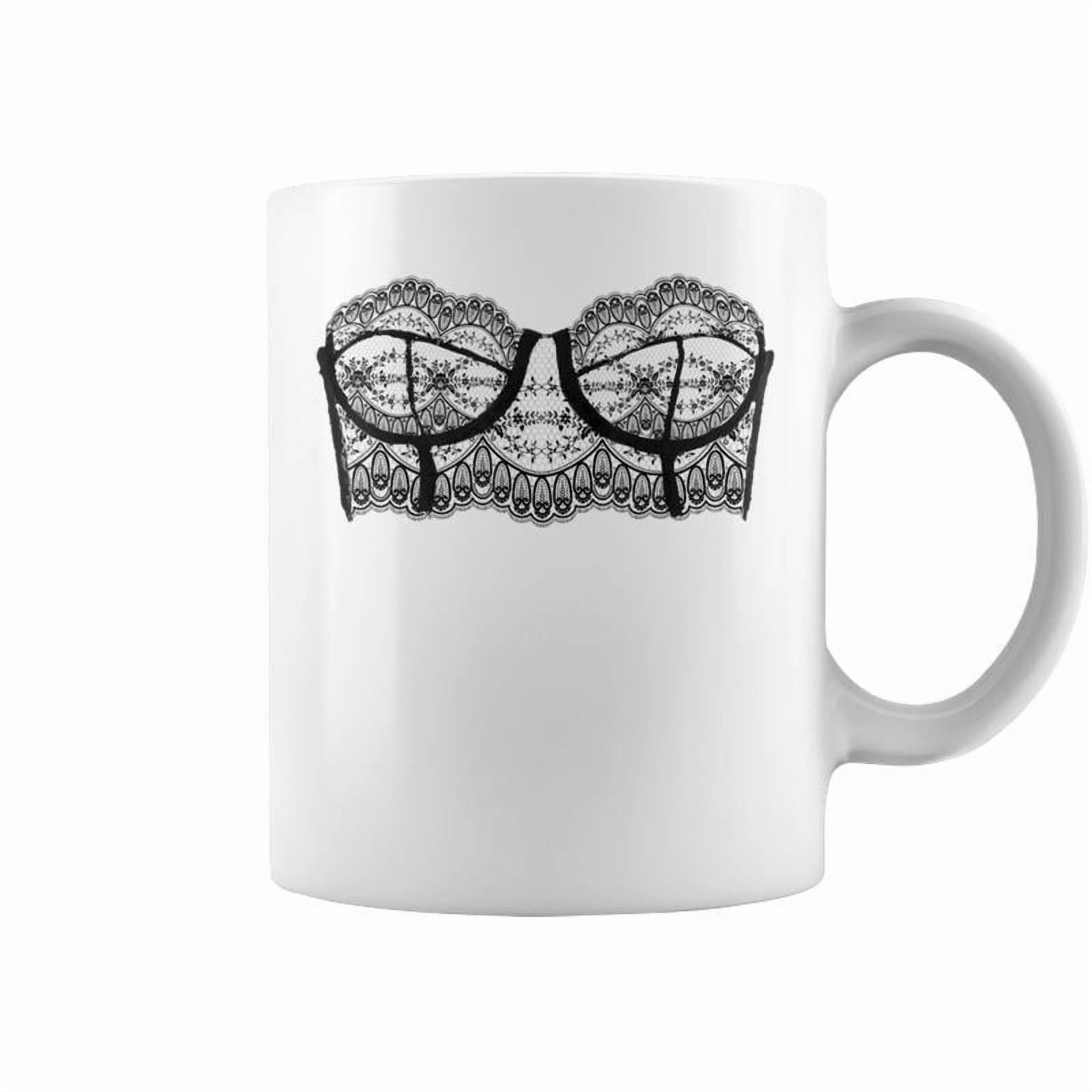 Bra Graphic Corset Print Bustier Sexy Fun Lingerie Coffee Mugs ...