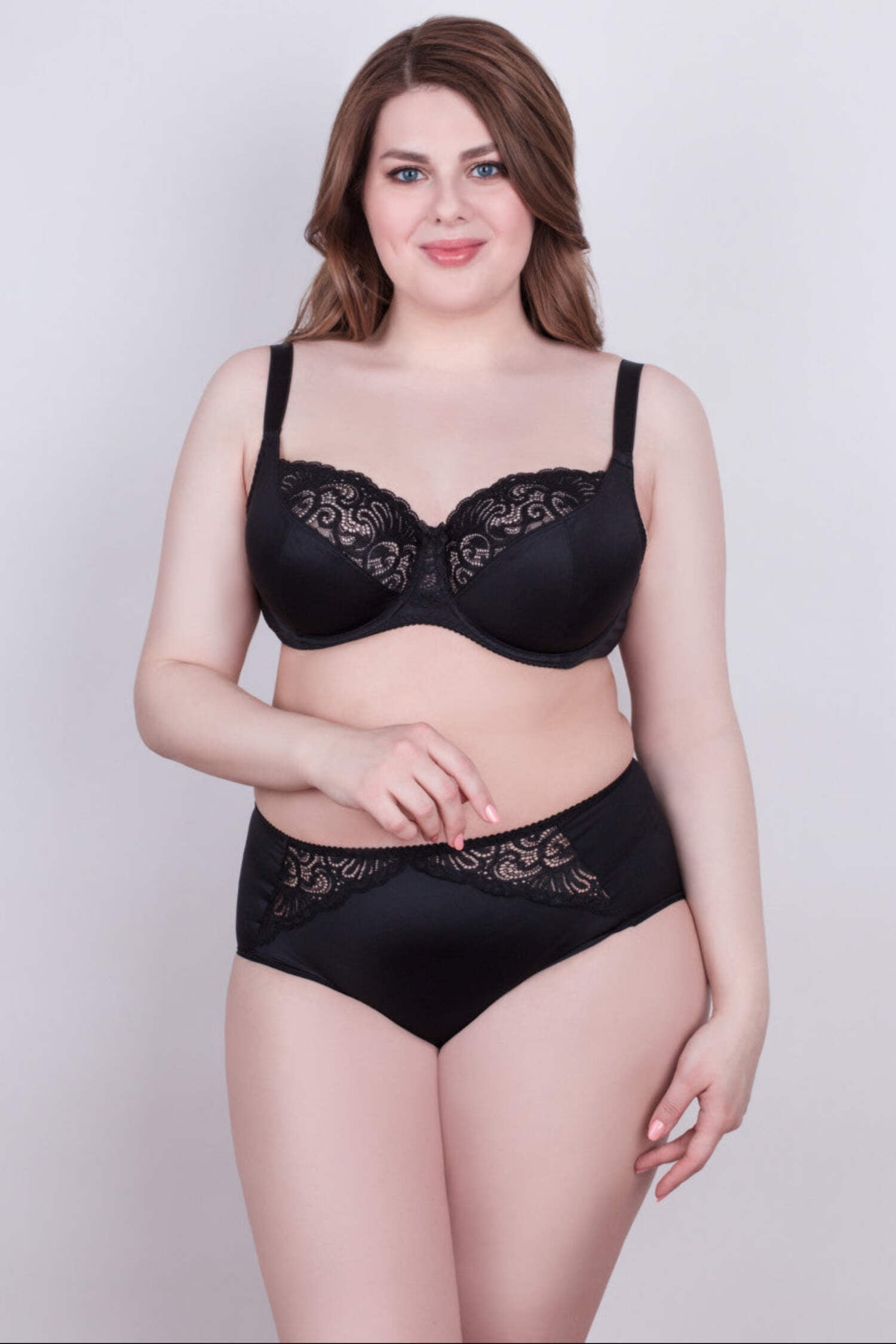 Bra Milavitsa 112830 - Elastic Lace, Underwired with Triple Segment Cups - Walmart.com