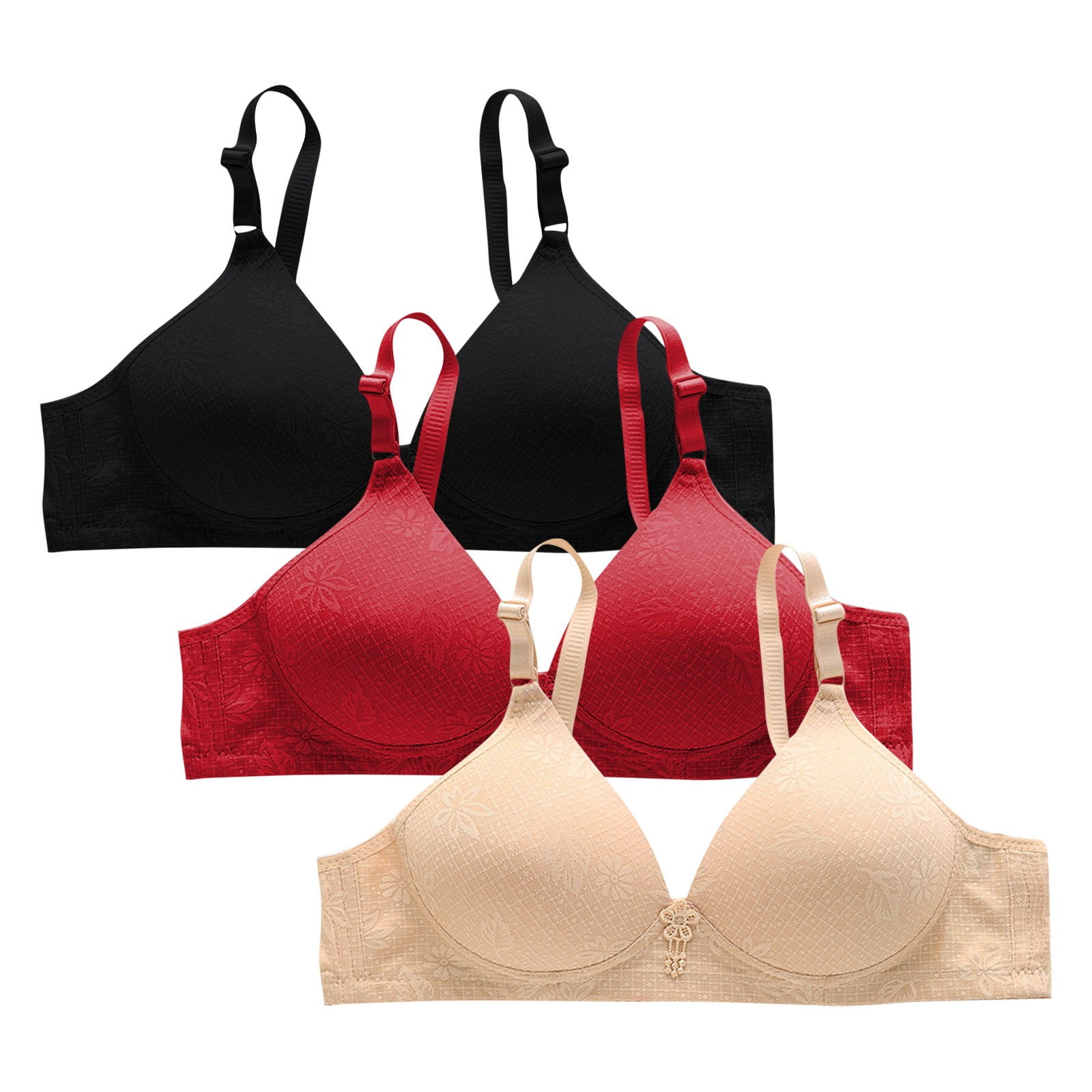 Bra Pack, Audhol Sports Bras Women's Bras 3 Pack No Underwire ...