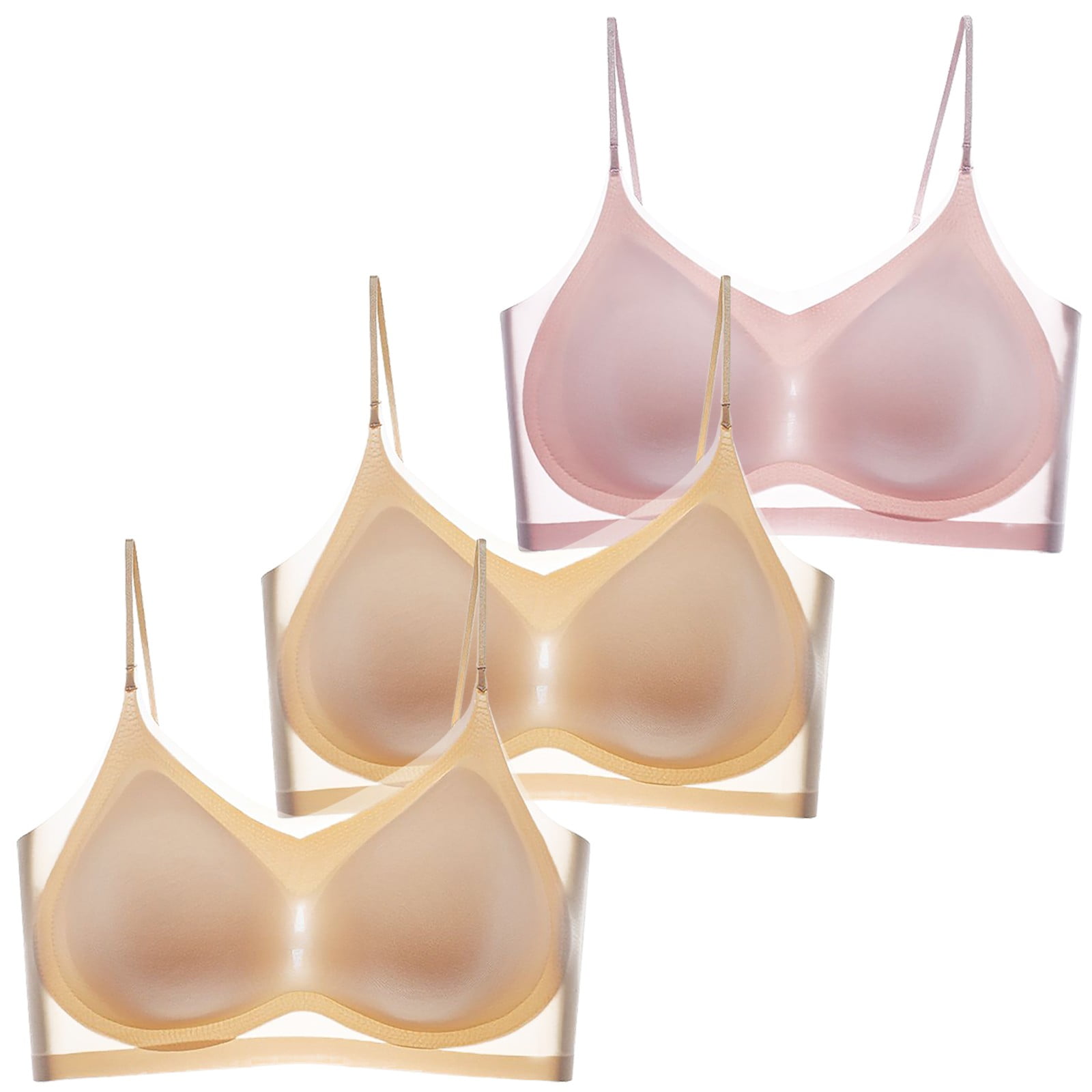 Bra Pack! Fadeal The Third Set of Strapless Women's Bras The Ice Comfortable Women's Bra The ...