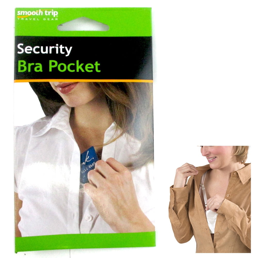 Bra Pocket Travel Safe Hide Valuables Under Clothing Secret Pocket ...