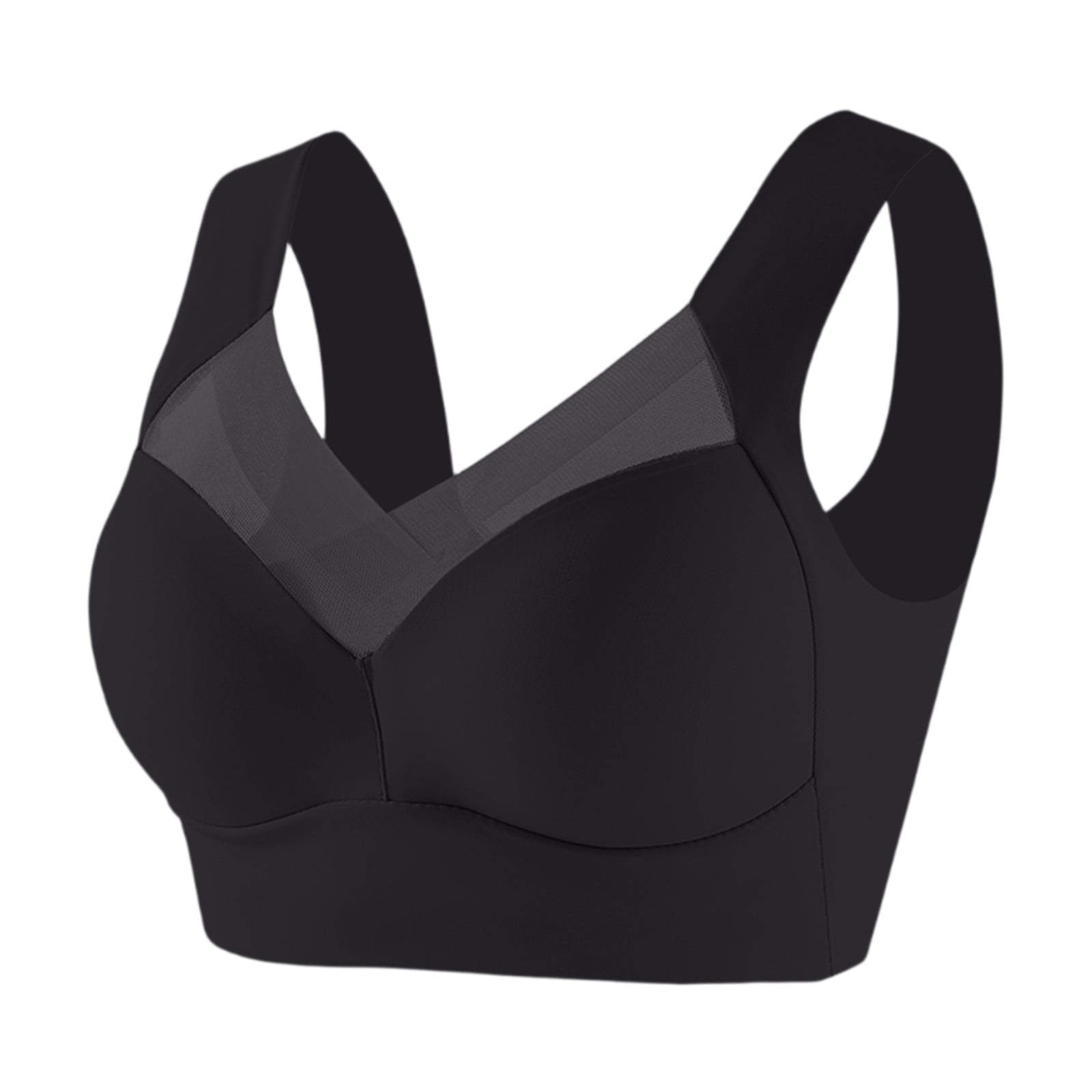 Bra - Seamless Powerful Push Up Wireless Bra, Full-Figure Ice Silk Anti ...