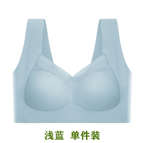 Bra - Seamless Powerful Push Up Wireless Bra Lift Full-Figure Posture ...