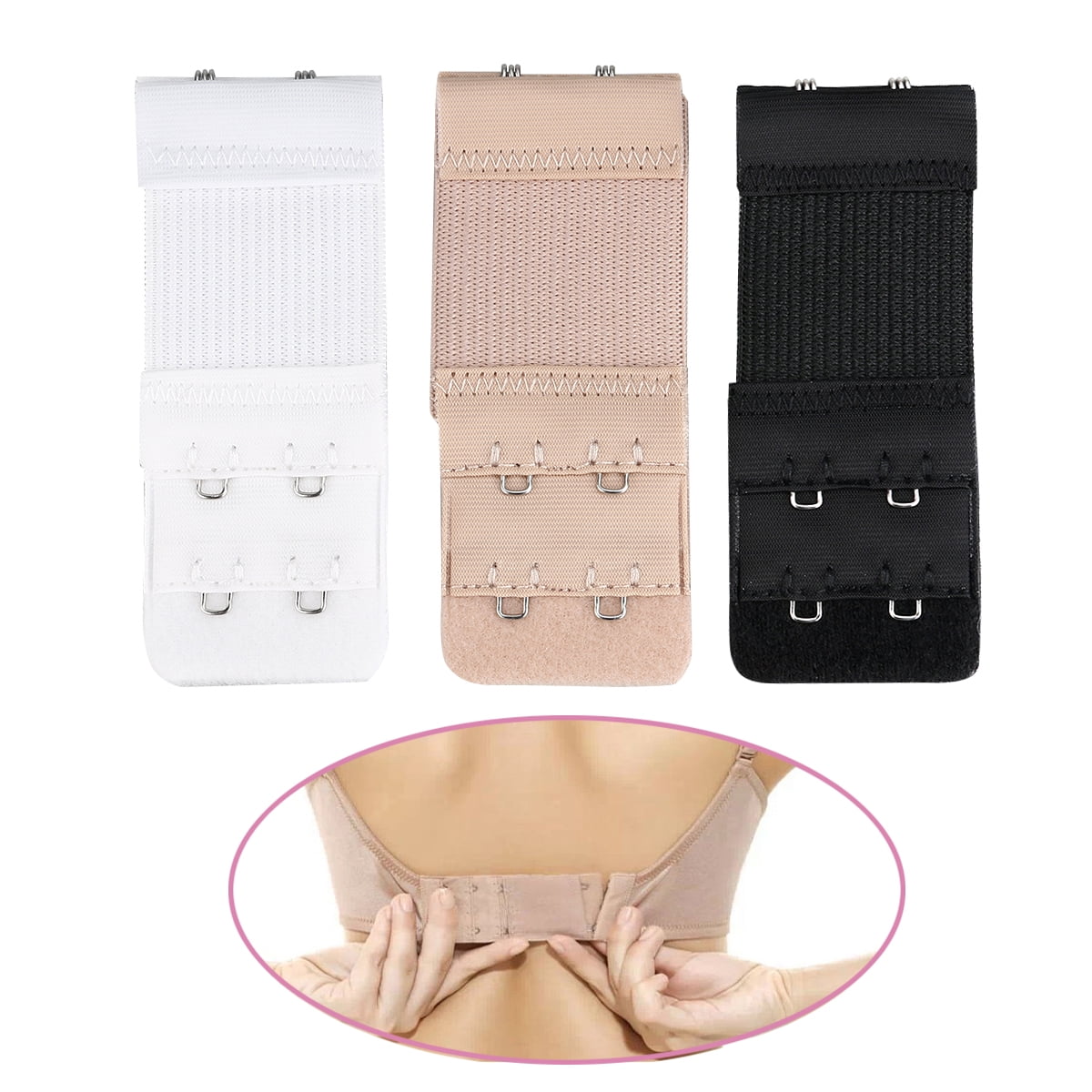 Bra Strap Extender 2 Hook 2 Hook Bra Extension Bra Extension Straps Bra Extensions 3 Hook 2 Hook ...
