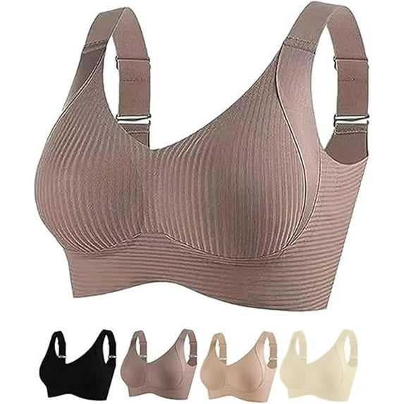 Bra, Super Firming Wire-Free Push up Bra All-Day Comfort No More ...