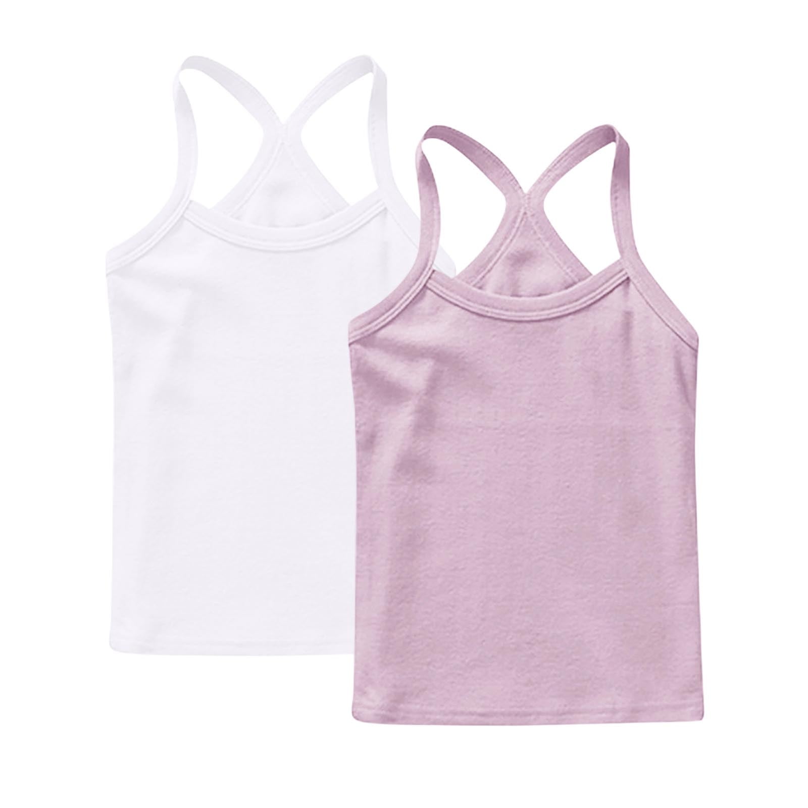 Bra Tanks for Girls in Clearance Sales 2-pack Girl's Sleeveless Tank ...
