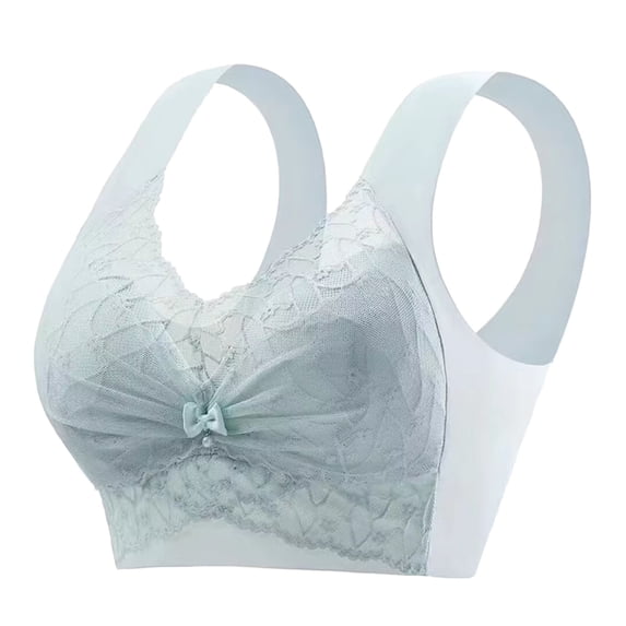 Bra Thin Gathering Lace Underwear for Women Comfortable Fixed Cup ...
