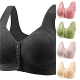 Bra Underwear for Women Front Buckle Supported Comfort Design with Wide ...