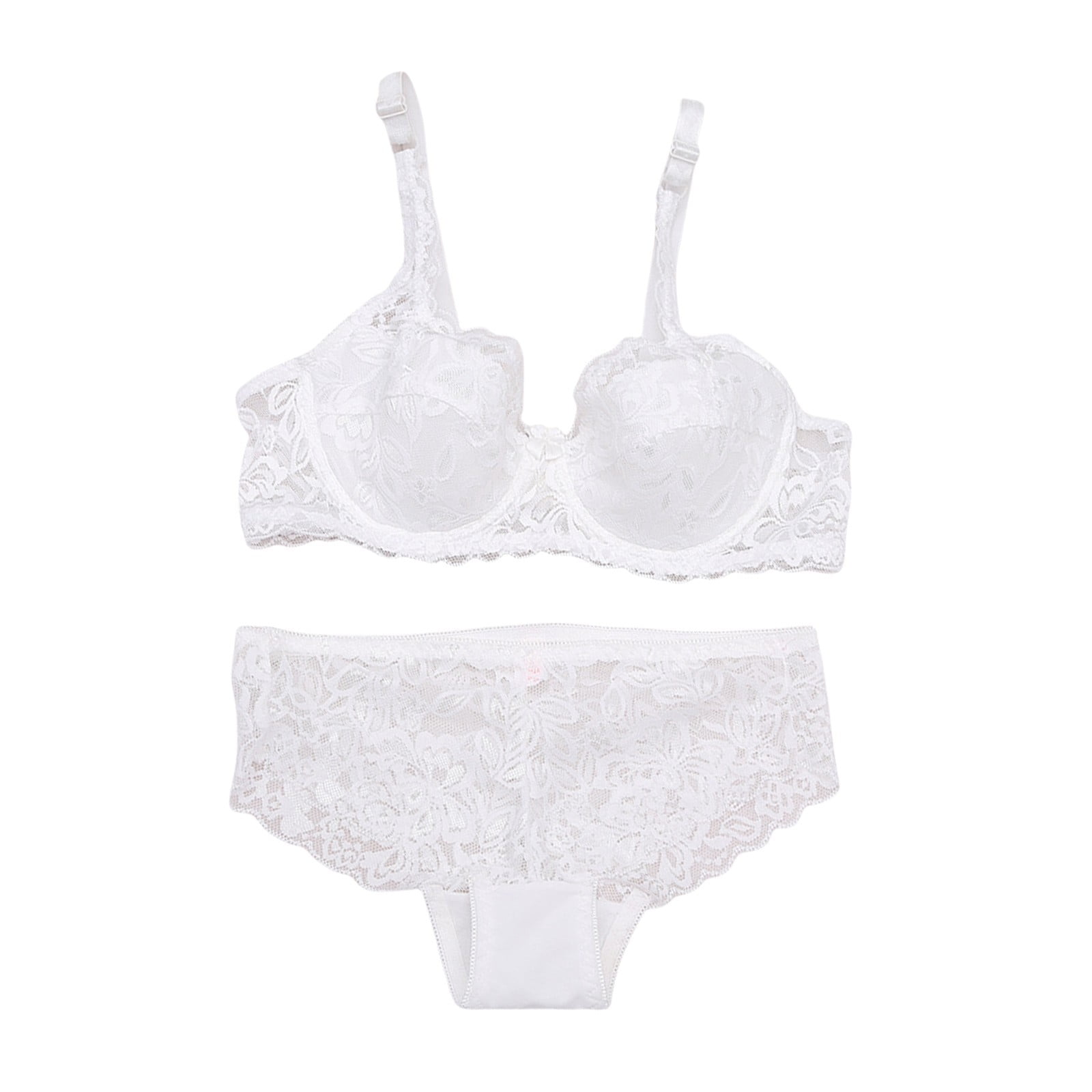 Bra and Panty Set, Prolriy Women's Underwire Lace Bras Push up Bra and ...