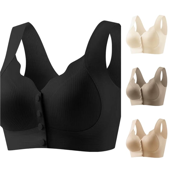 Bra and Seamless Front Button Vest Style for Women - Supportive Feeding ...