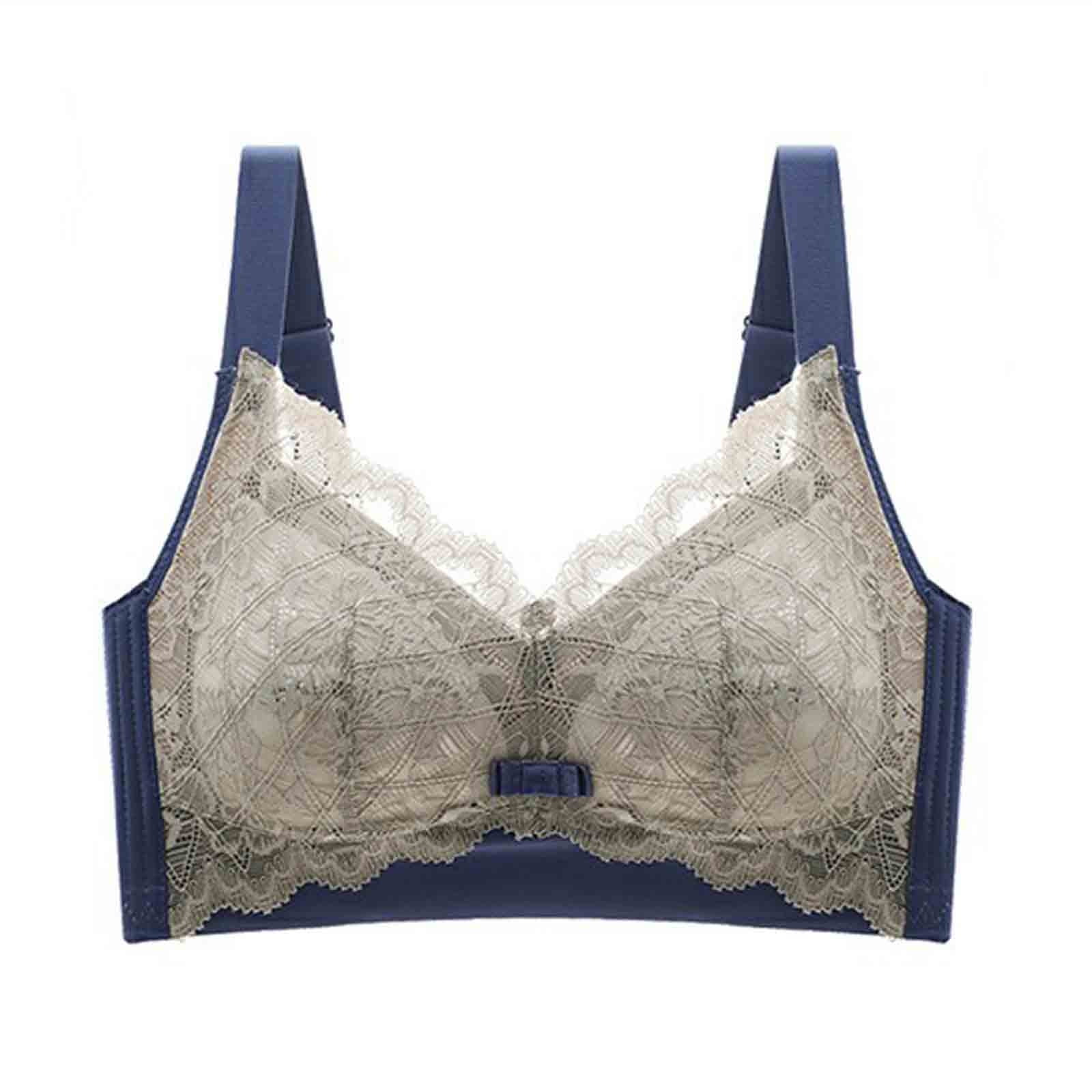 Bra and Underwear Set Women Lightly Lined Bra Feature V-Neck Longline ...