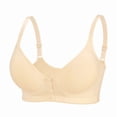 Bra for Everyday Leisure with Front Buttoning Design and Seamless ...