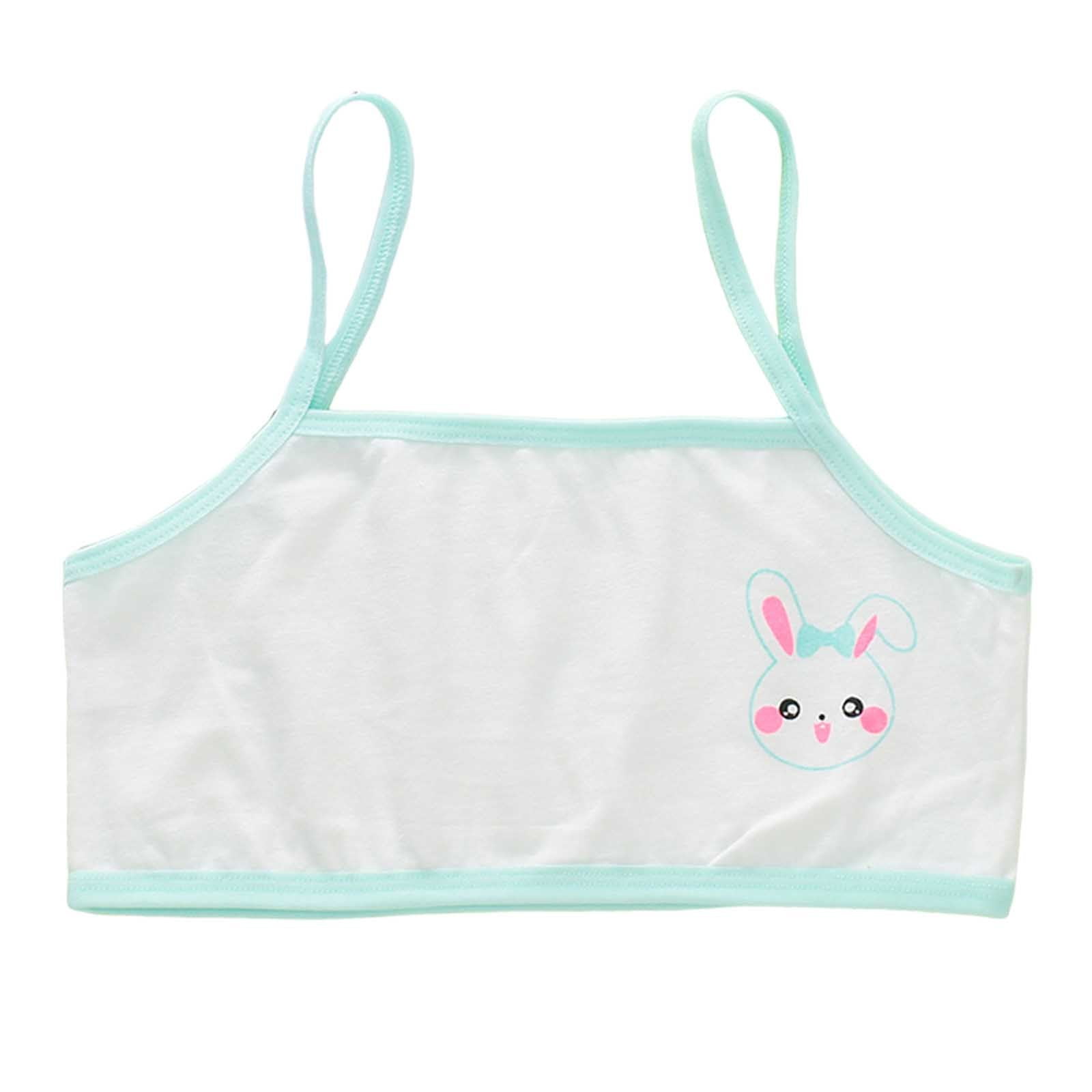 Bra for Girls Crop Top Bra Girls Seamless Sports Bra Training White ...