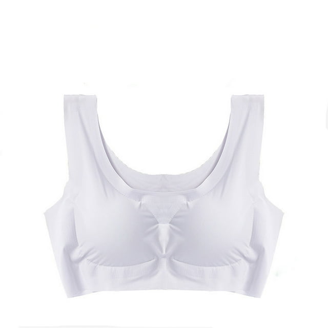 Bra for Large Bust, Women's Plus Size Sleep Bras, No Underwire Seamless ...