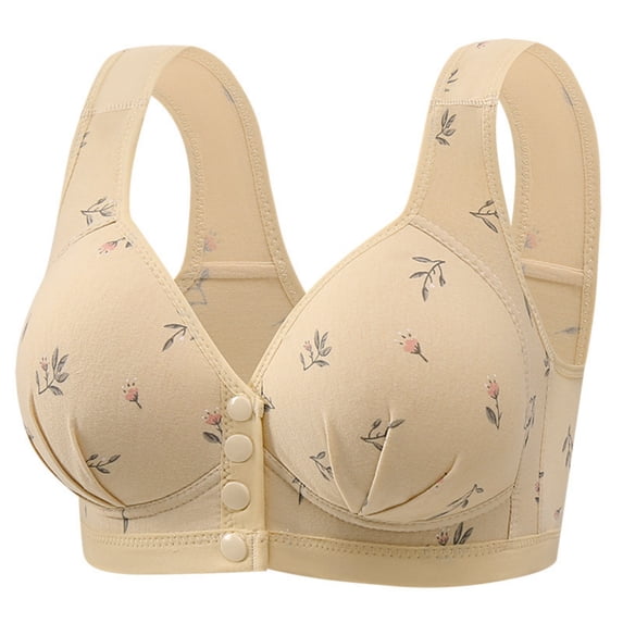 Bra for Women Comfort Strapless Full Coverage Plus Size Solid Color ...