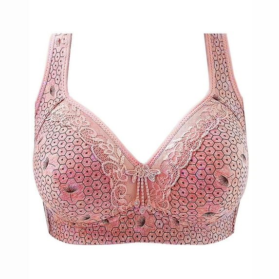Bra for Women Full Coverage Wirefree Push Up Bra Seamless with Support ...