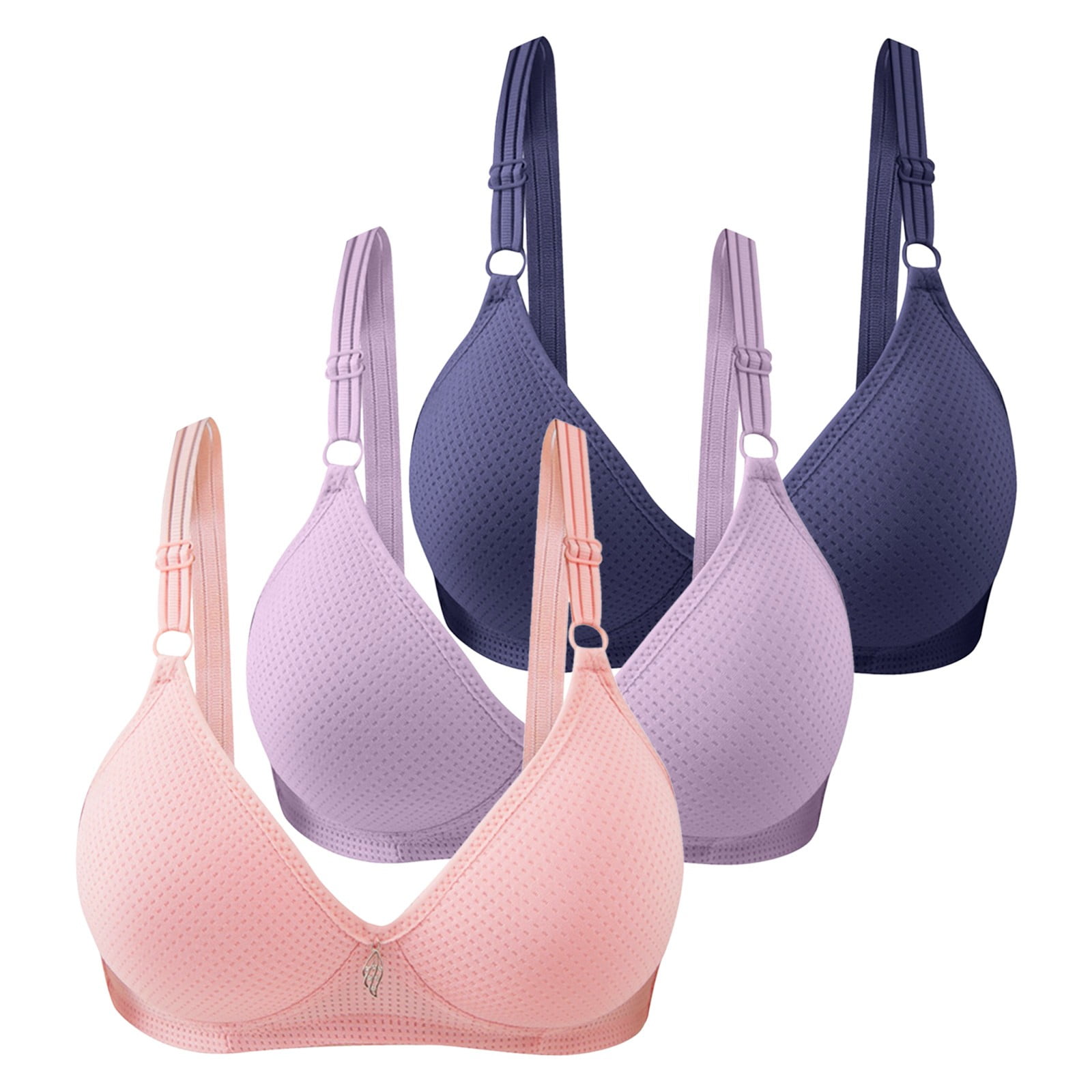 Bra for Women Full Support Push Up Bras Coverage Comfort Soft Underwear ...