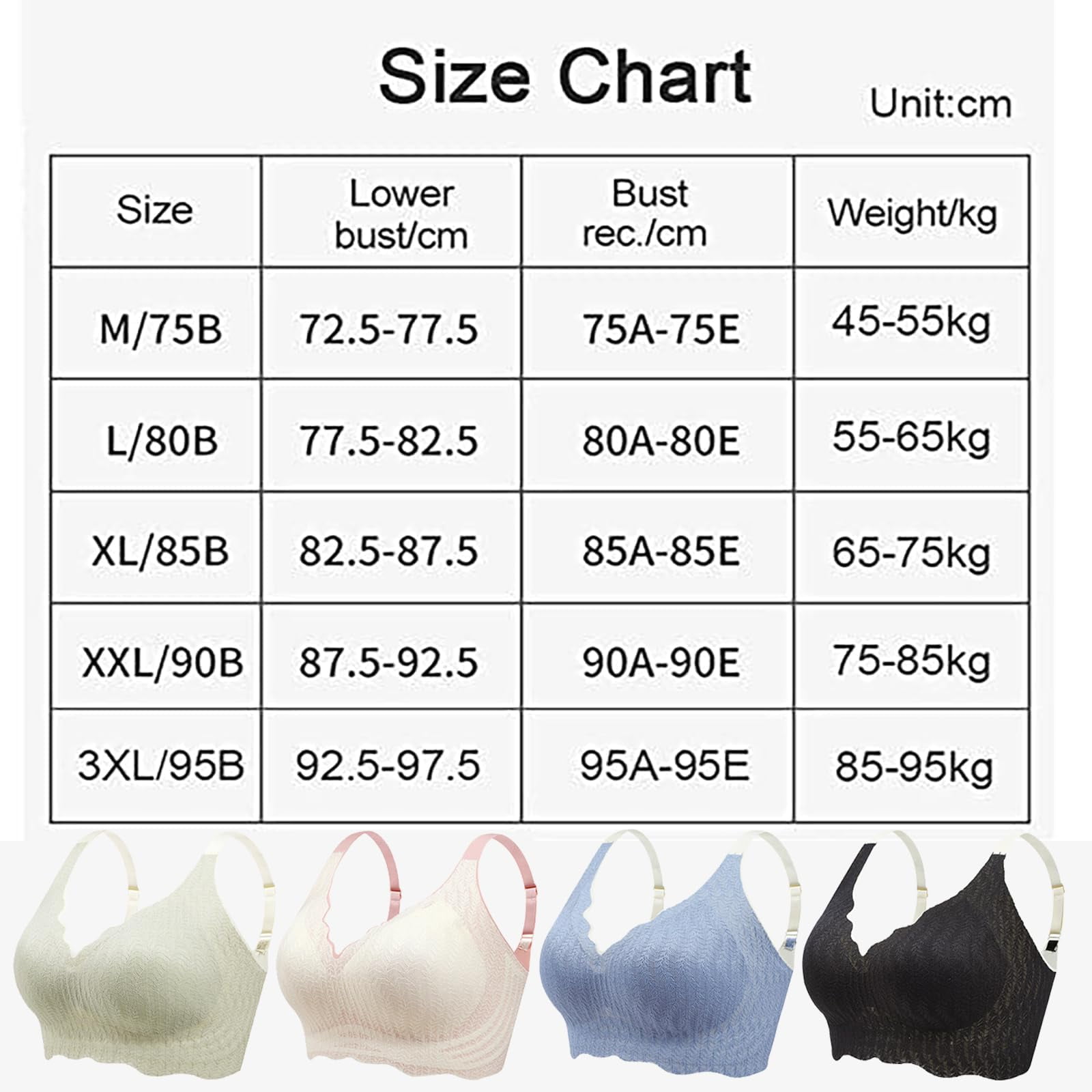 Bra for Women, Jelly Gel Bra, Adjustable Ring Bra, Jelly Gel Shaping ...