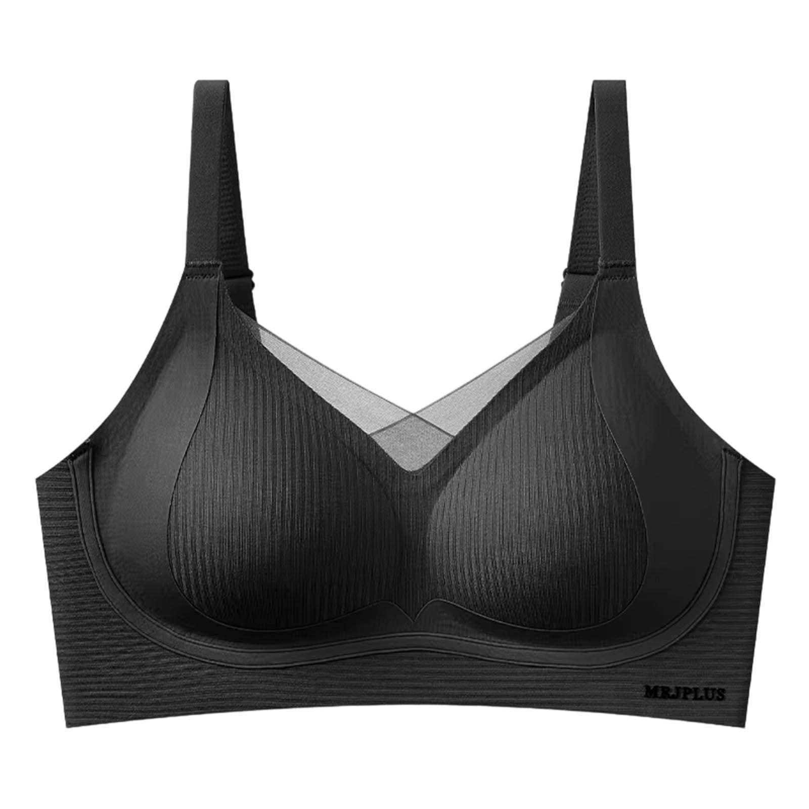 Bra for Women Large-size Thin Without Rims Gathering Breathable ...