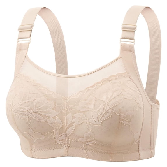 Bra for Women Supportive Bra Push Up Sports Full Coverage Soft Workout ...
