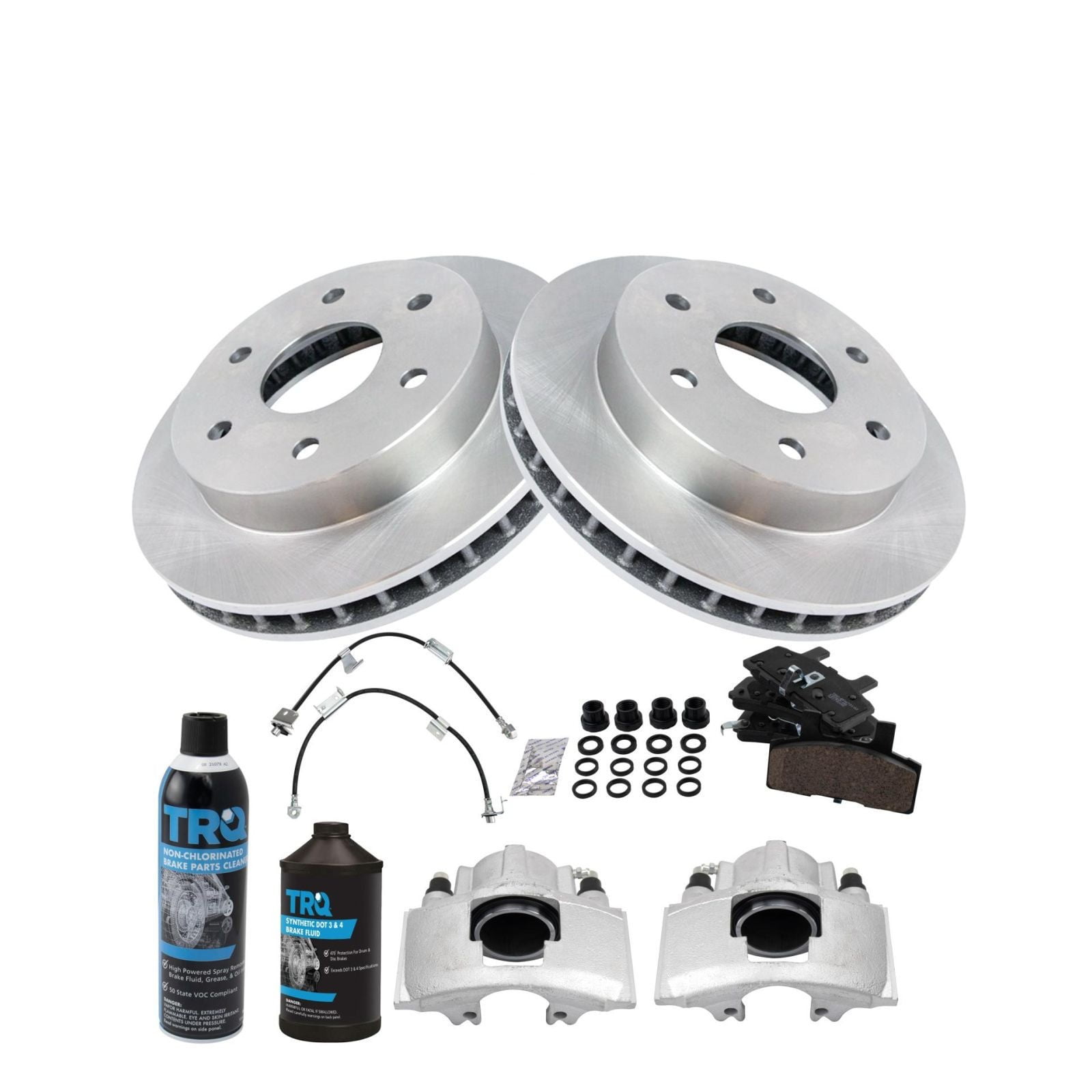 BraZine Premium Precision Ceramic Disc Brake Kit for Front Rotor - AM ...