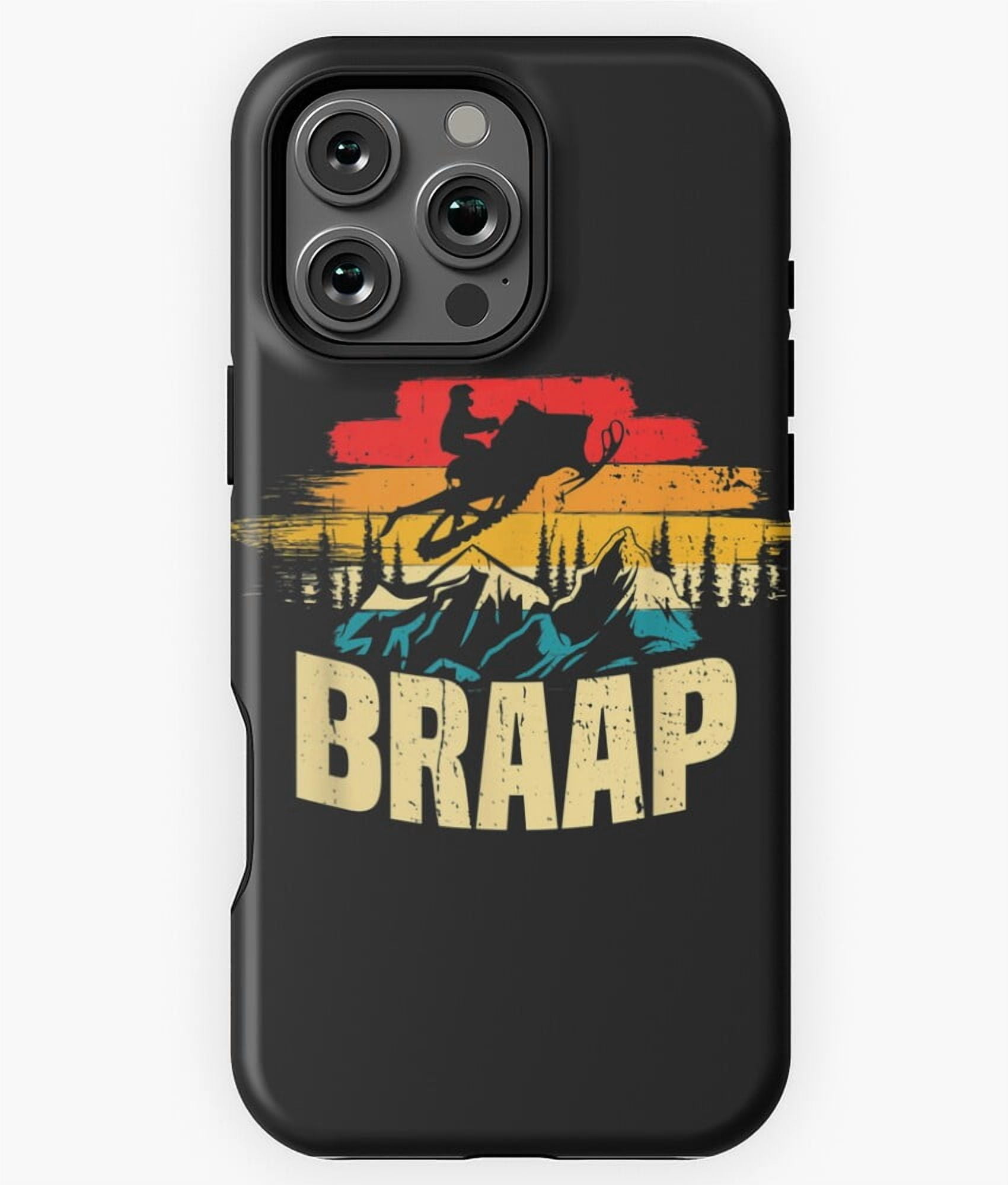 Braap Snowmobile Moto Sled Riding M0732 Phone Case for iPhone 17 16 15 ...