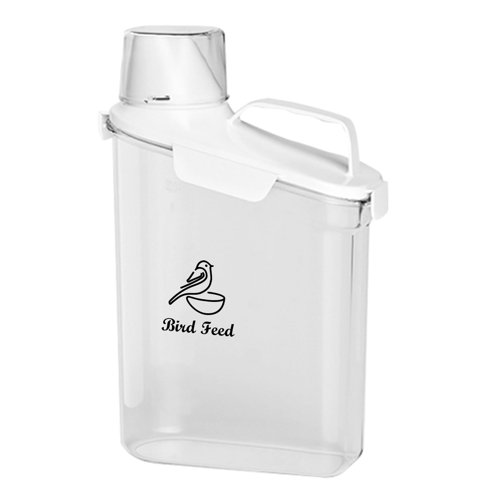 Brabtod Bird Seed Storage TGF4 Container Portable-3 Qt/2.8 L Pet Food ...