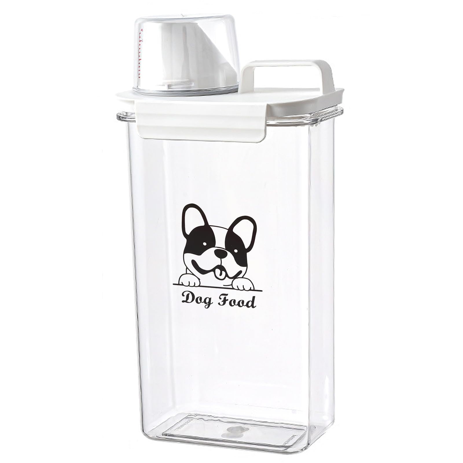 Brabtod Dog Food Storage CCF19 Container Small |3lb/2.5 Clear Plastic ...