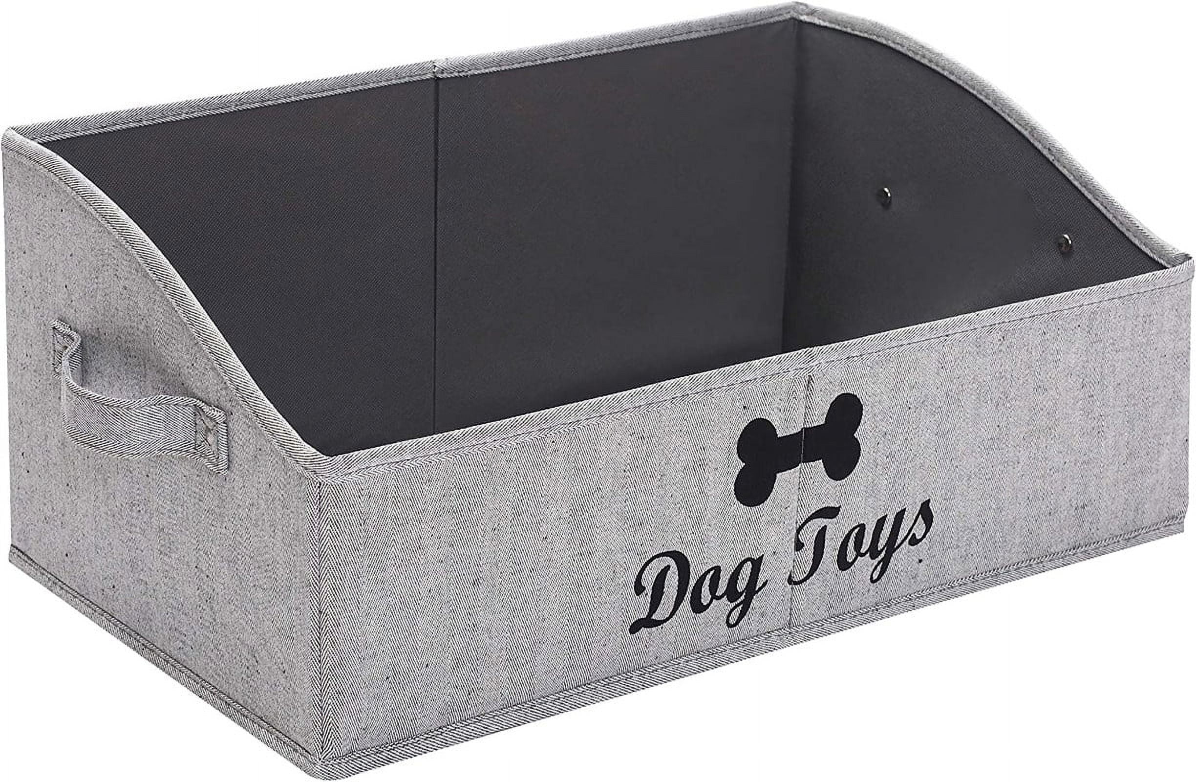 Brabtod Dog Toy Basket Dog Toy Box with Handles for Easy Transport,Dog ...