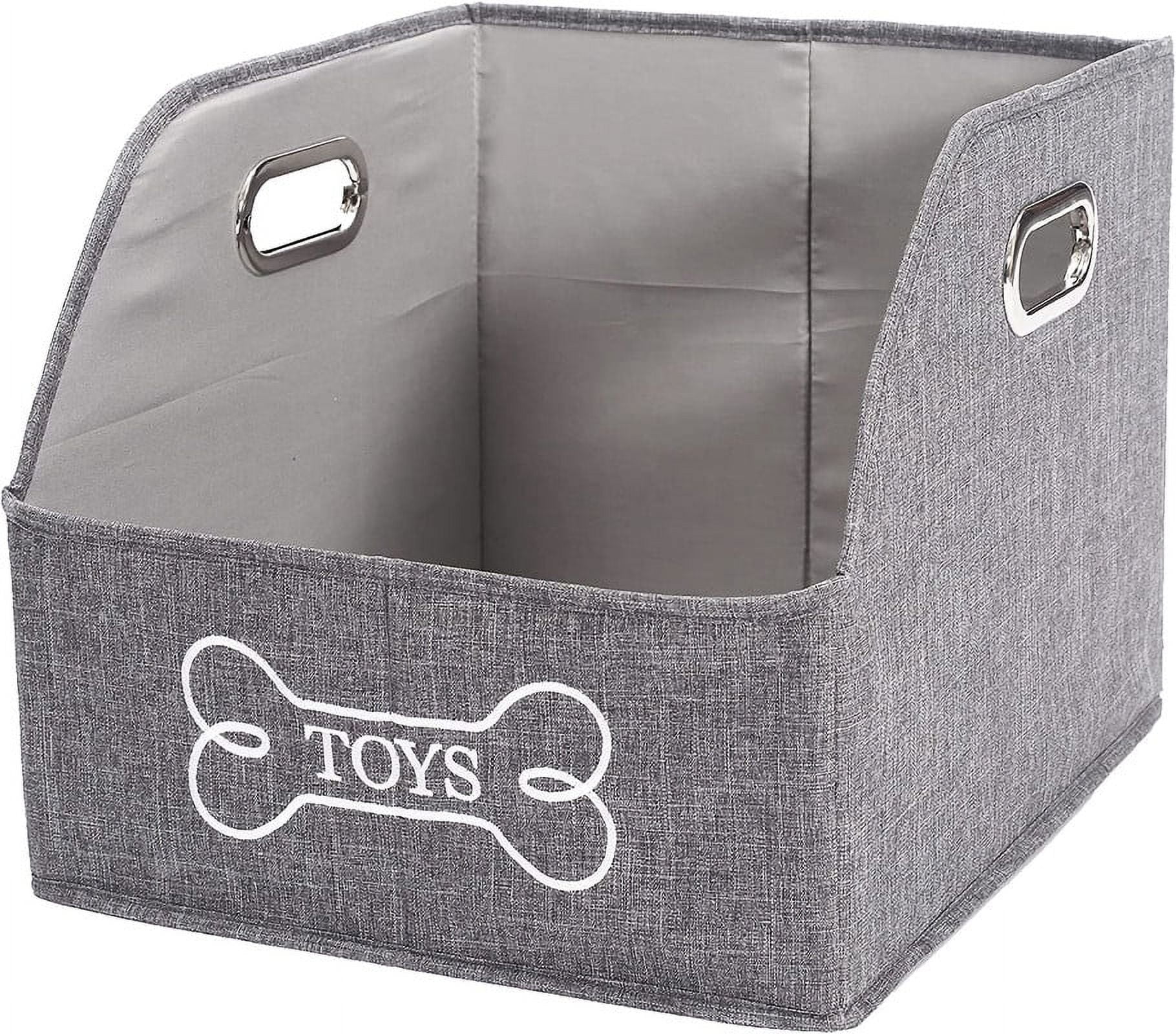 Brabtod Dog Toys Storage Bins Big Canvas Pet Baskets,Puppy Toy Box ...