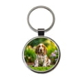 Bracco Italiano Dog Puppy Photo Metal Round Keychain - Walmart.com