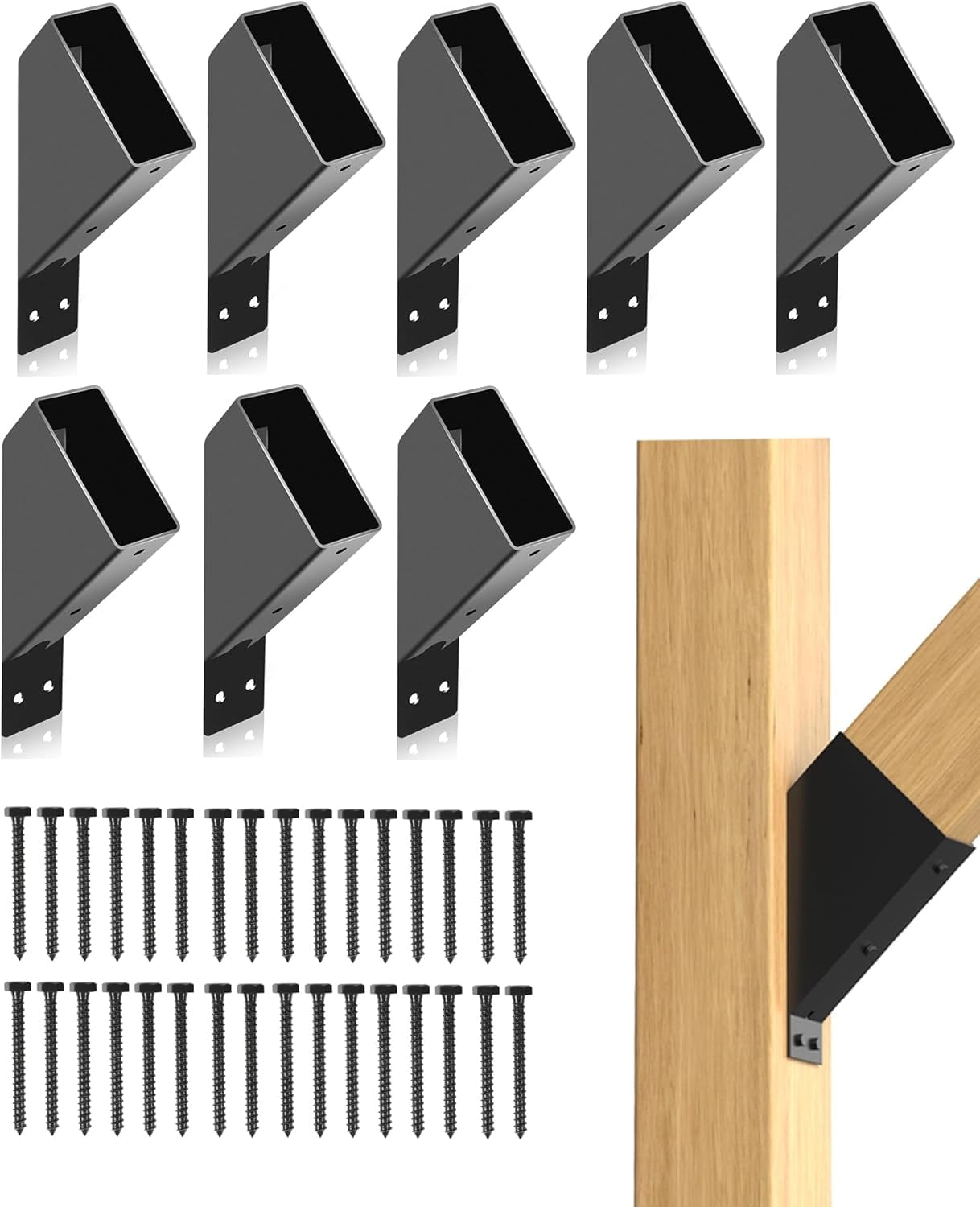 Brace 8 Pcs, 45-Degree Angle Support Bracket, with Drain Holes and 32 ...