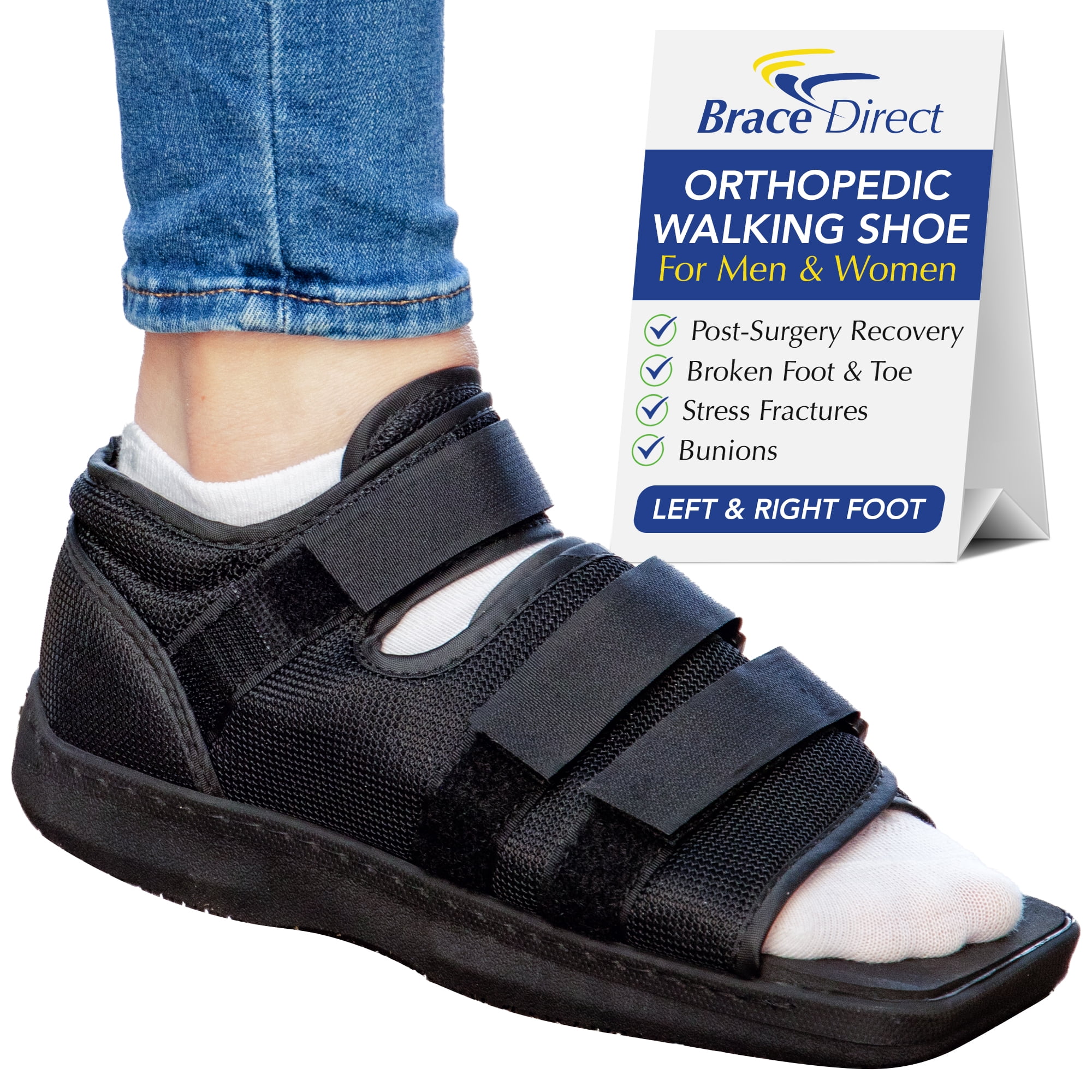 Brace Direct Post Op Shoe - Medical Walking After Surgery Shoe HSA/FSA ...
