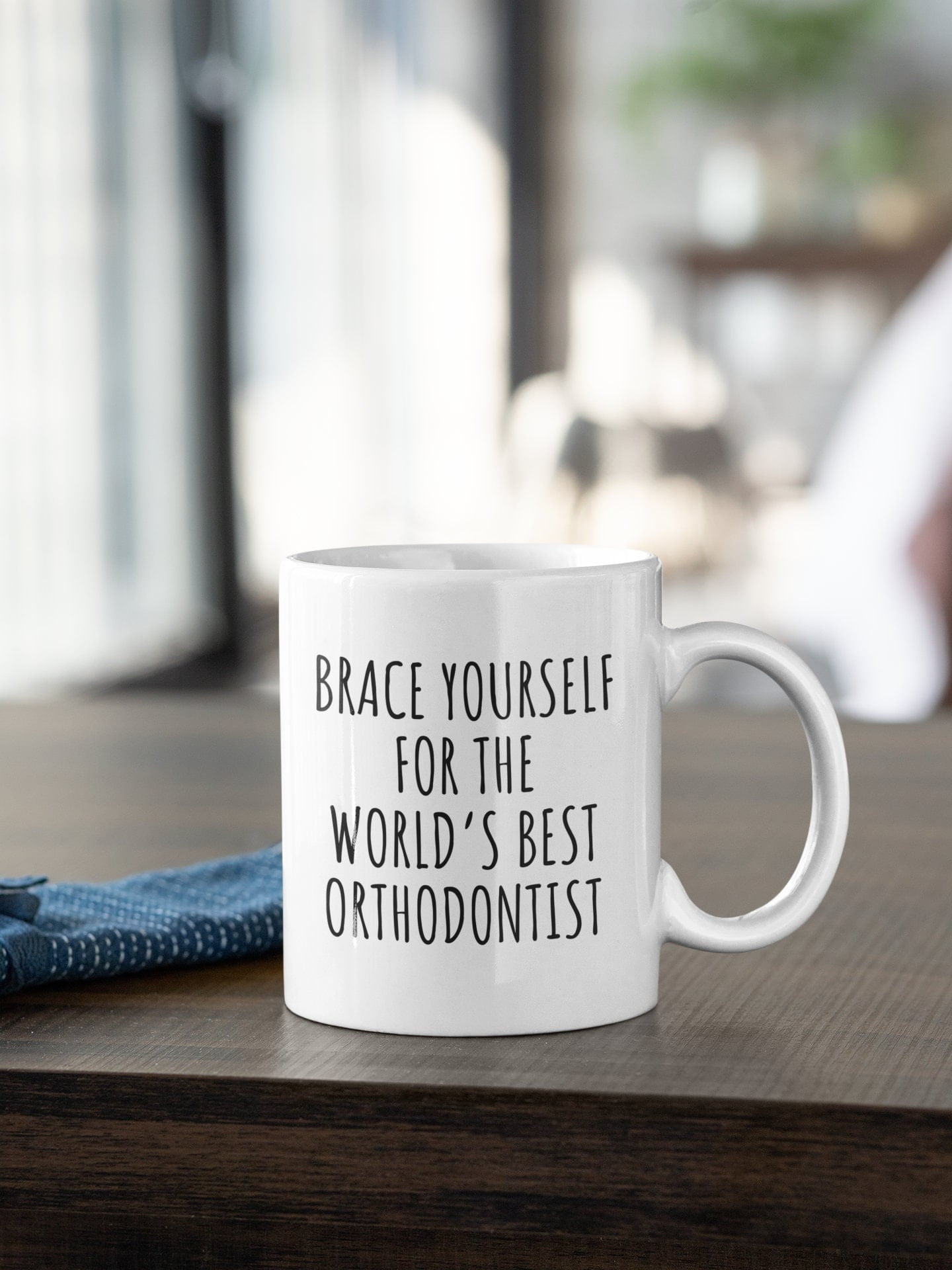 Brace Yourself Mug – Smile Architect Favorite – Ortho Dentist Pun Cup ...