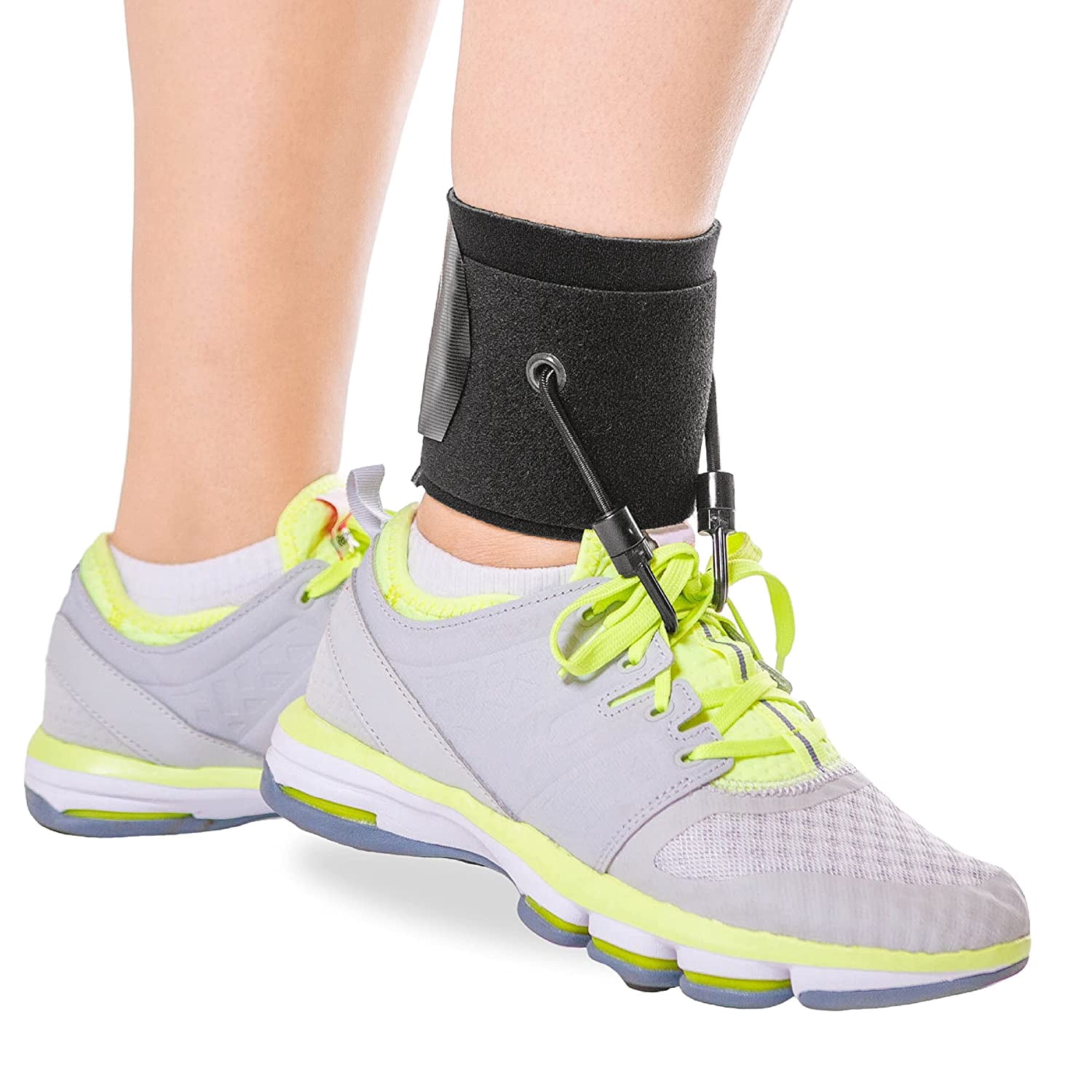 BraceAbility AFO Foot Drop Brace - Adjustable Soft Ankle Foot Orthosis ...
