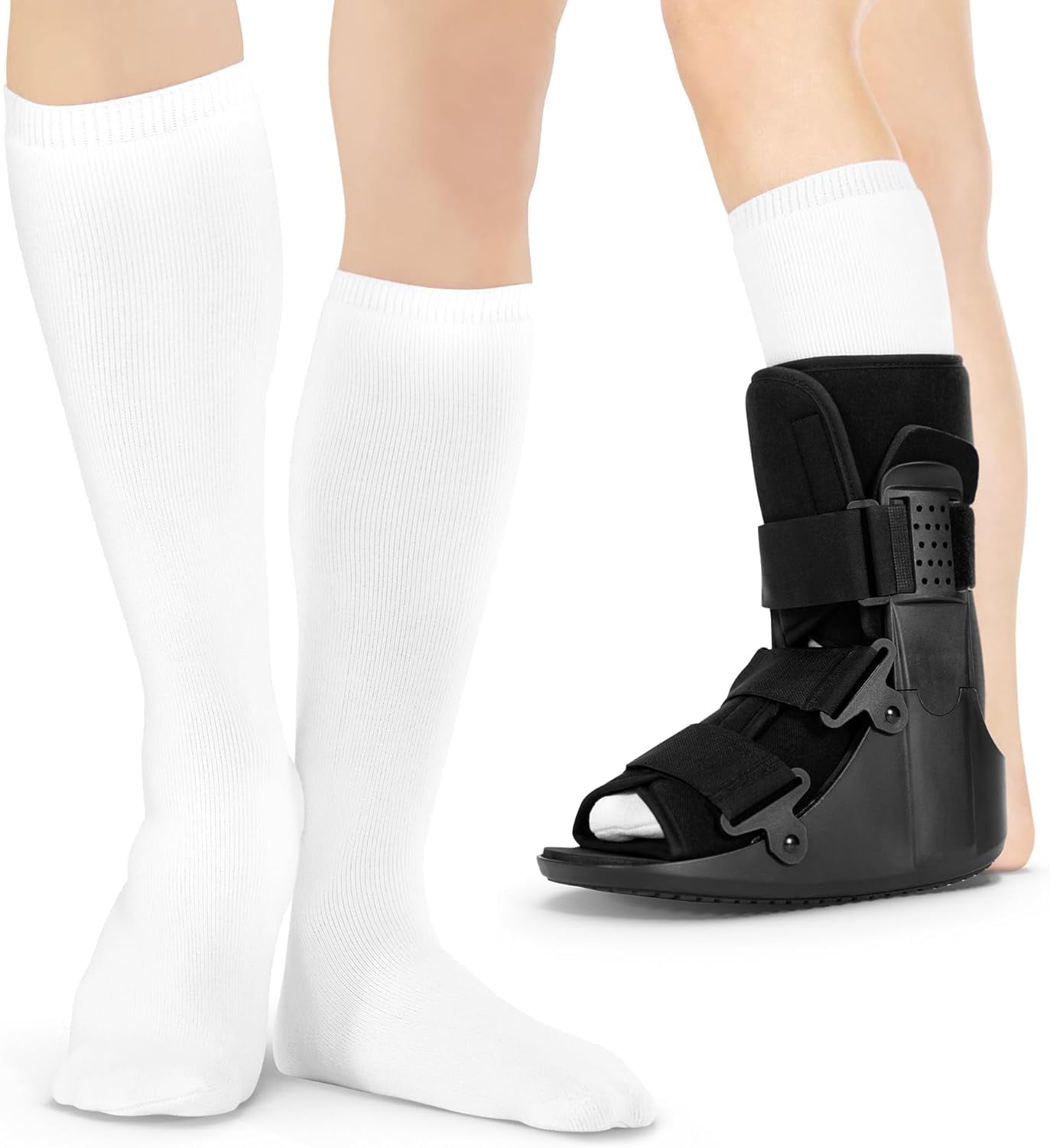 BraceAbility, Tall Boot Sock Liners, Unisex, 1 Pair, White - Walmart.com