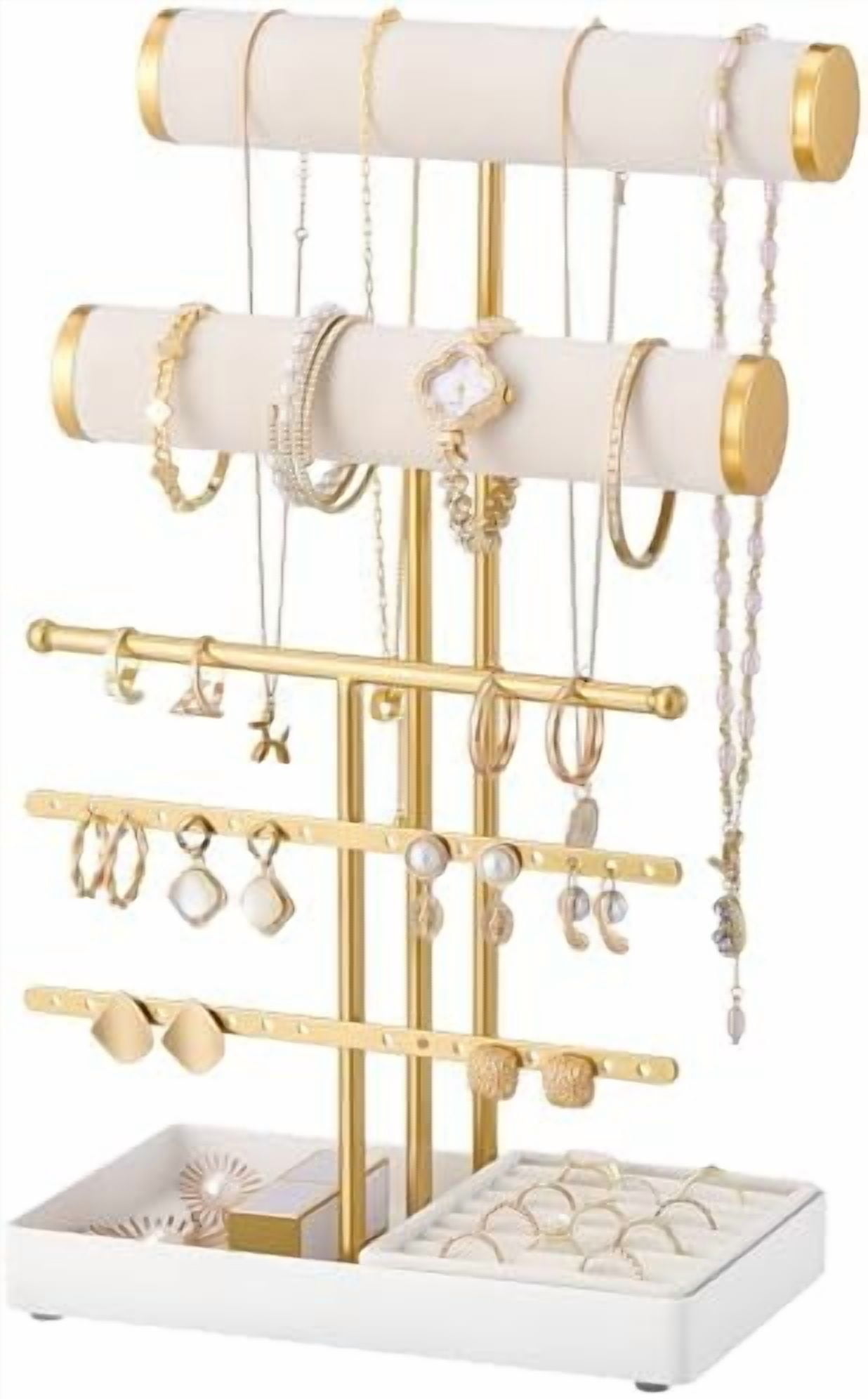 Bracelet Display Stand Necklaces Holder, 5 Tiers Jewelry Organizer and ...