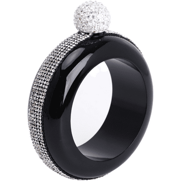 iMucci Stainless Steel Colorful Glitter Hip Flask for Liquor with ...