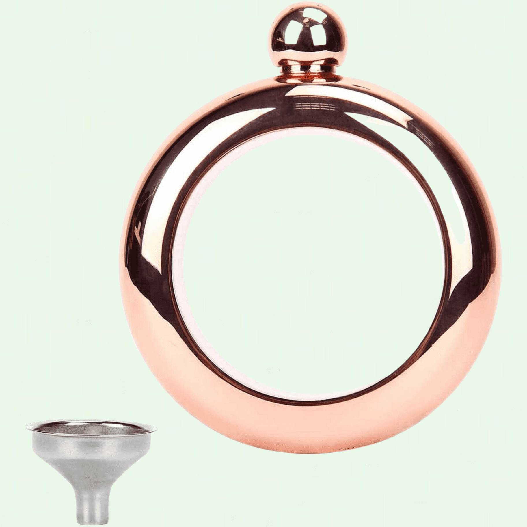 Bracelet Flask Hip 3.5 oz, Stainless Steel Bangle with Funnel - Walmart.com