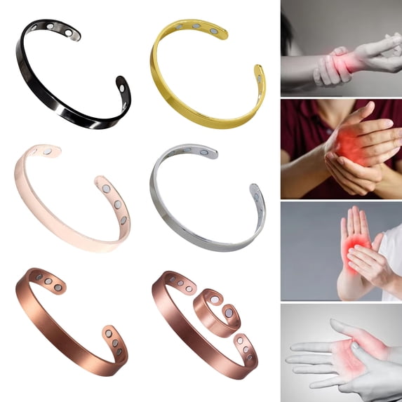 Bracelet Flexible Open Design Fits Any Finger Magnetic Loop with 6 ...