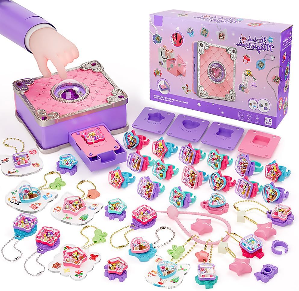 Bracelet Making Kit Toys for Girls, Arts and Crafts Supplies Set for ...