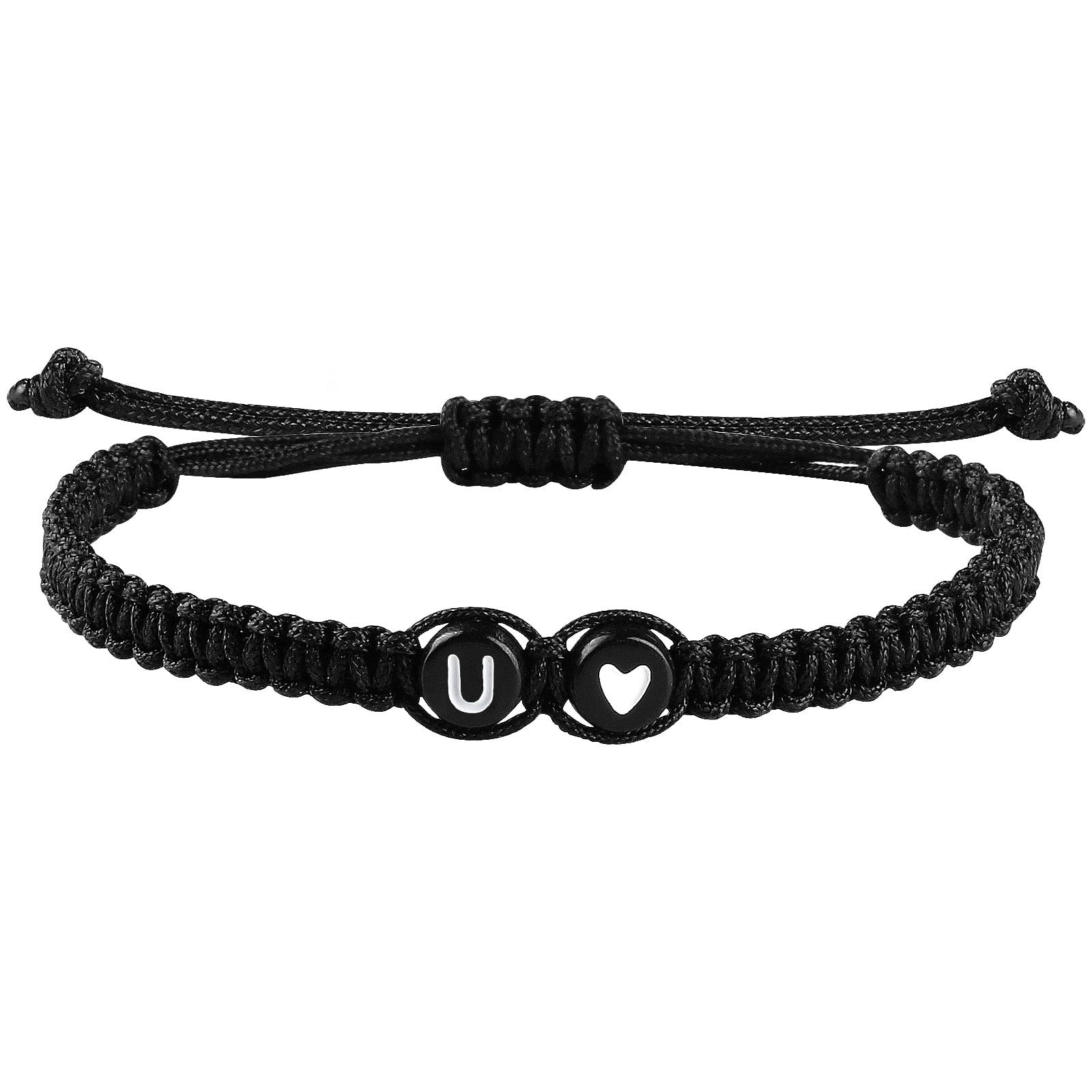 Bracelets 26 Letter Handmade Couple Bracelet with Round Design and ...