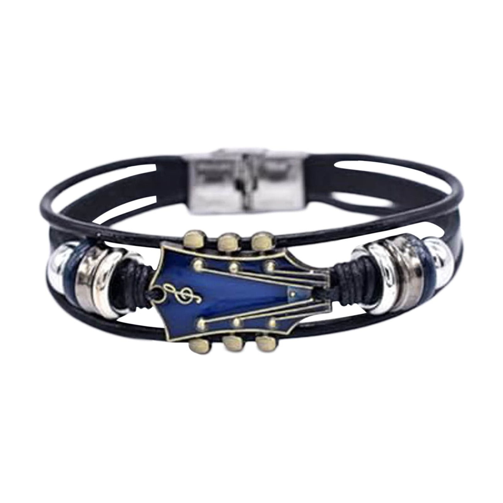 Bracelets – Guitar Bracelet with Stainless Steel Clasp Unique Rock ...