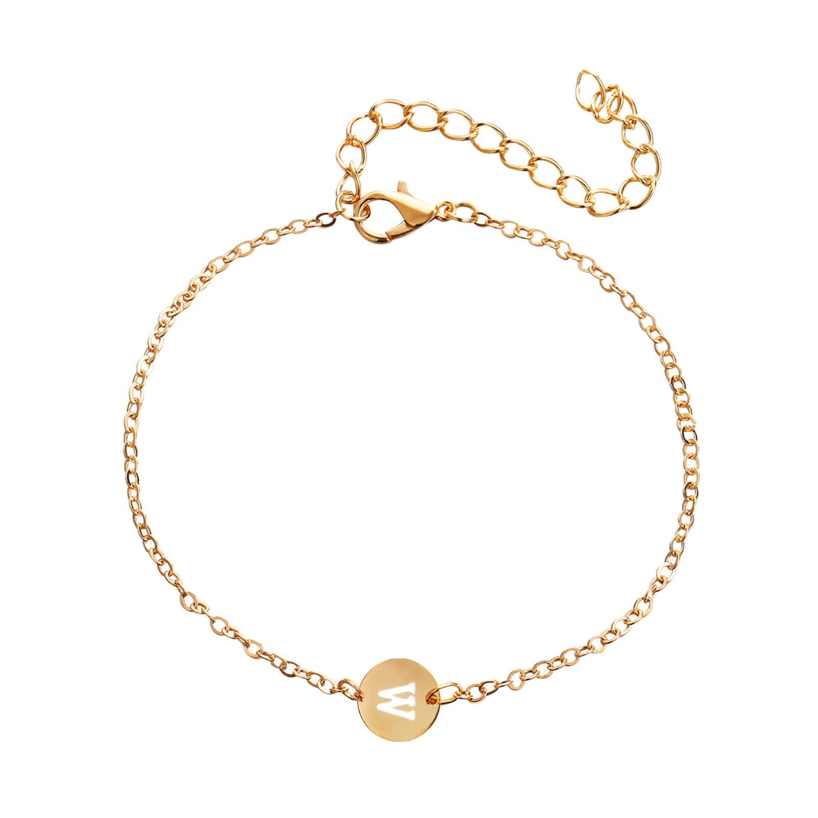 Bracelets for Teen Girls Personalized Initial Bracelet 18K Gold Plated ...